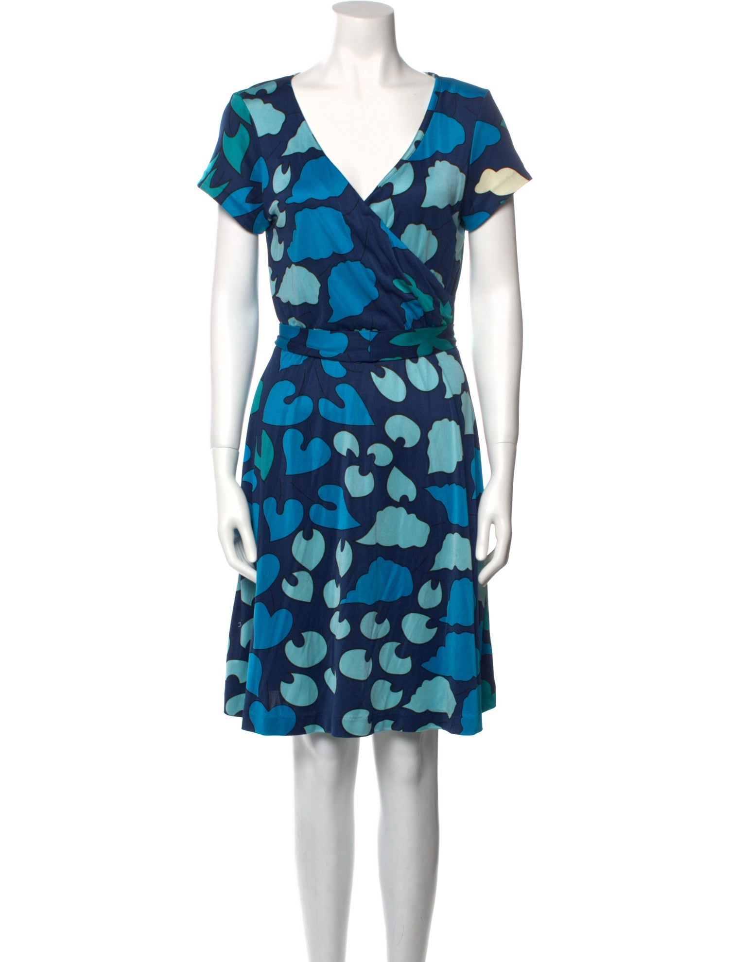 Issa Silk Knee-Length Dress - Blue Dresses, Clothing - ISL29265 | The ...