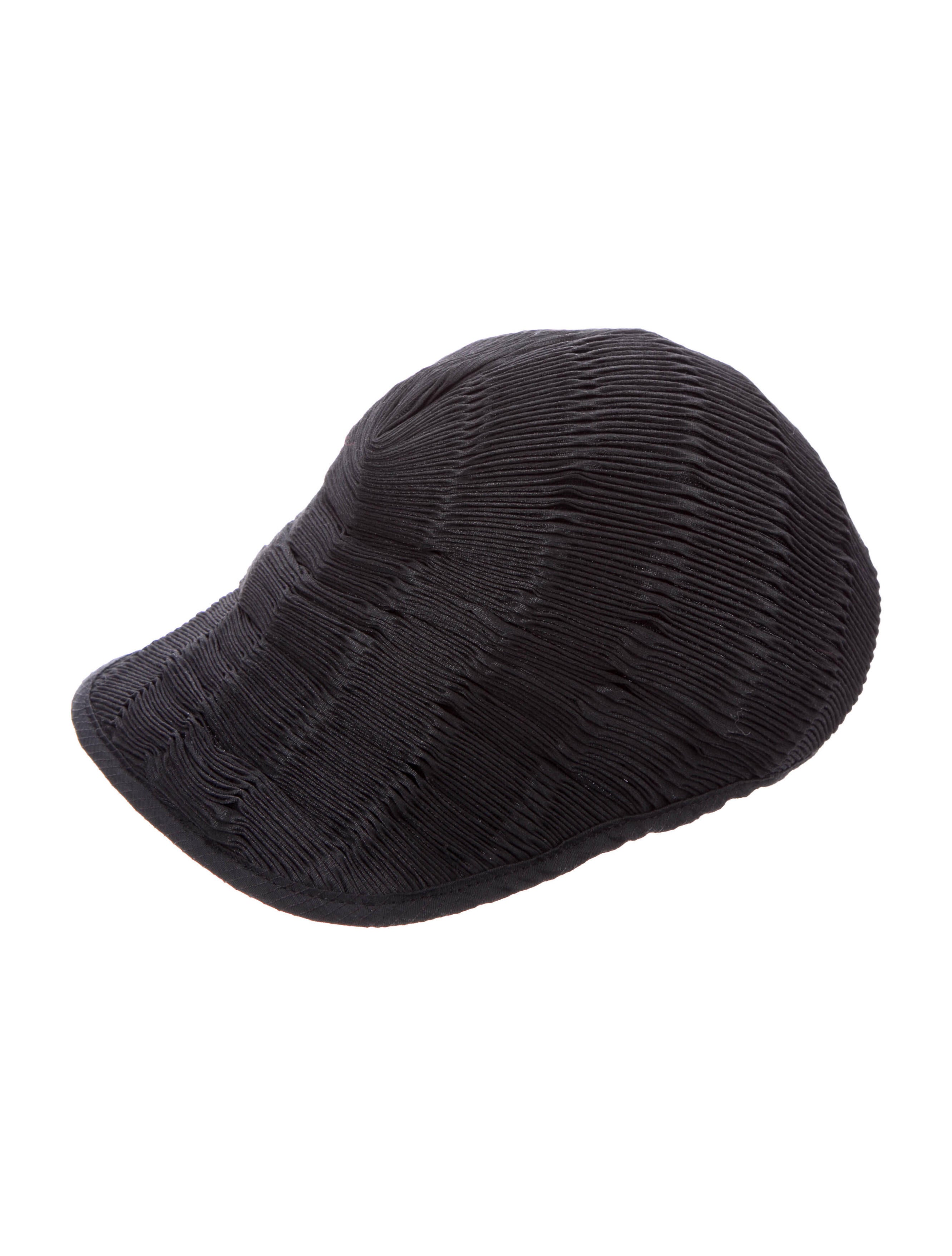 Issey Miyake Pleats Please Issey Miyake Black Baseball Hat - Black Hats ...