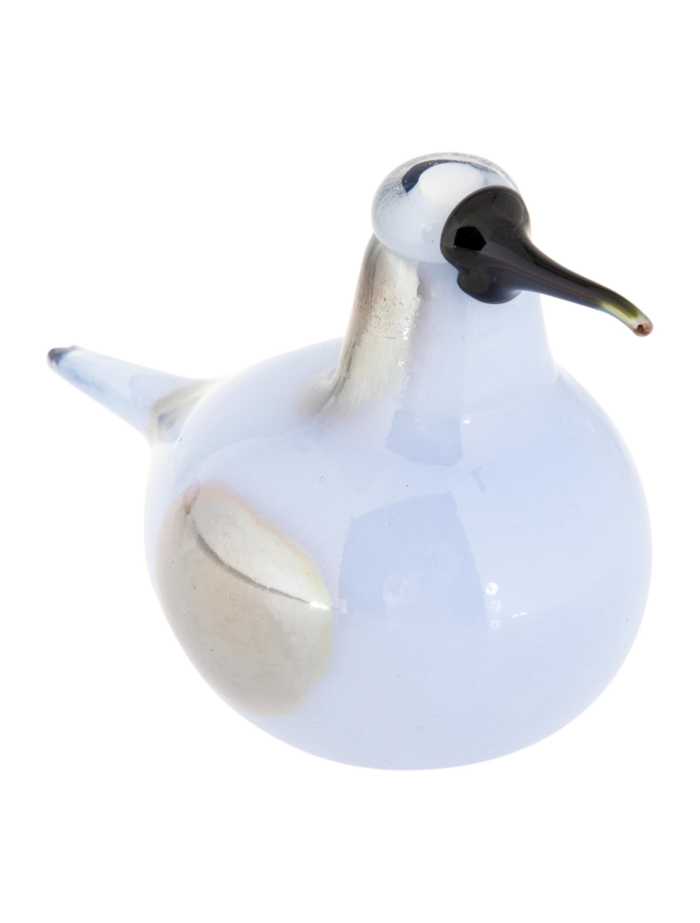 Iittala Oiva Toikka Glass Bird Figurine - Blue Decorative Accents ...
