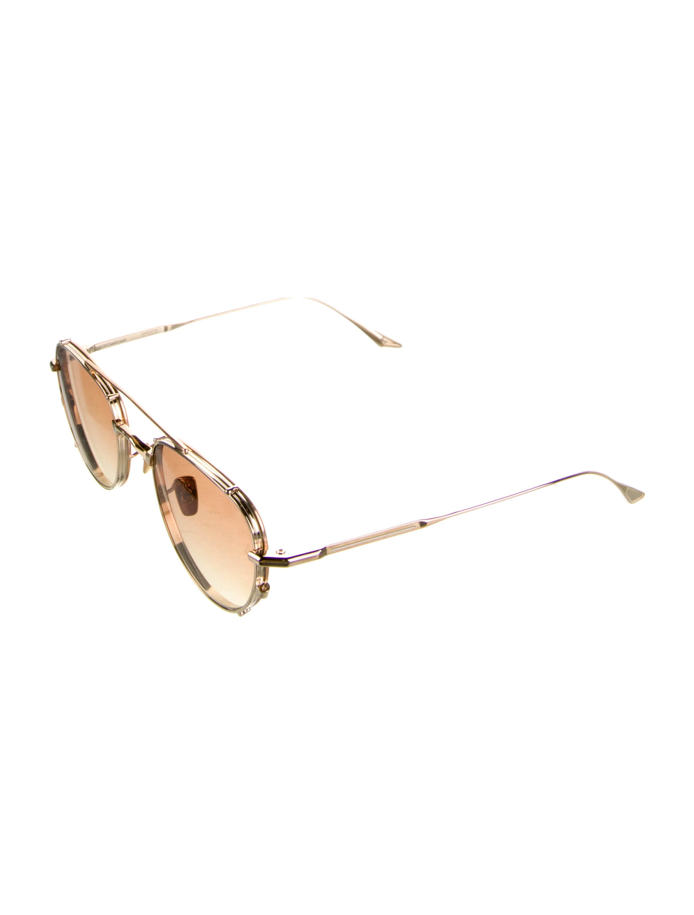 Jacques Marie Mage Aviator Gradient Sunglasses - Gold Sunglasses ...