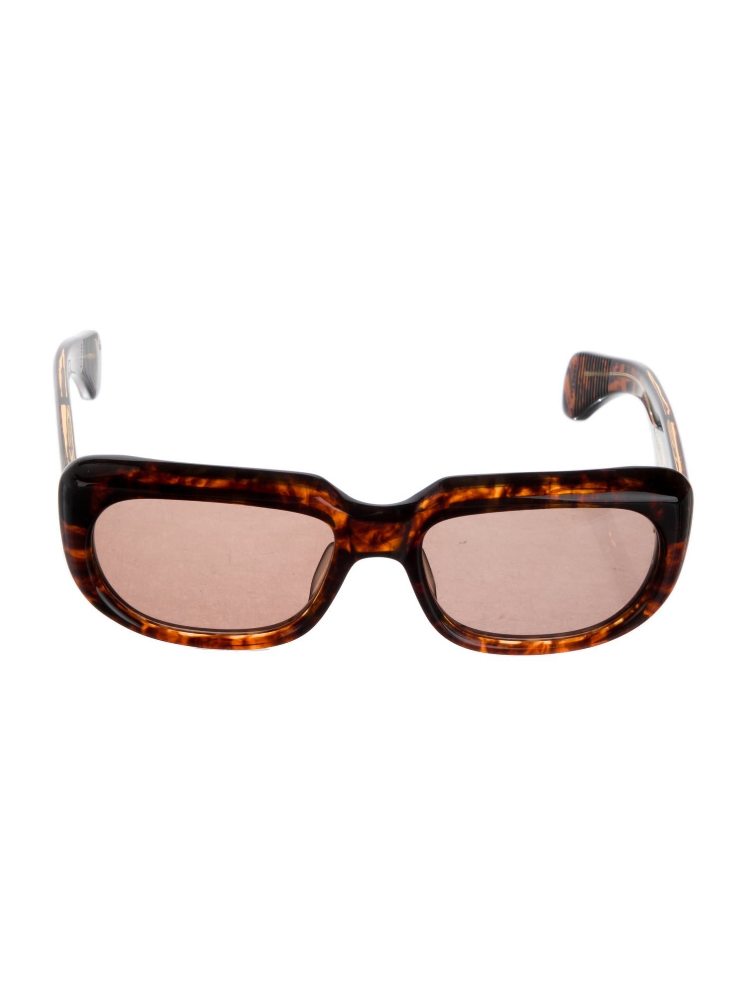 Jacques Marie Mage Sartet Square Sunglasses - Brown Sunglasses ...