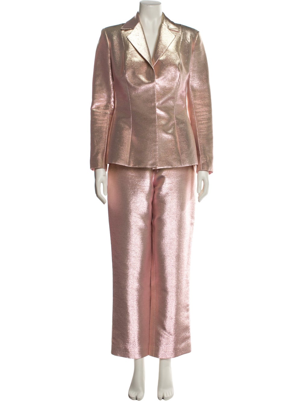 James Purcell Silk Pant Set - Pink, 11" Rise Suits and Sets, Clothing ...