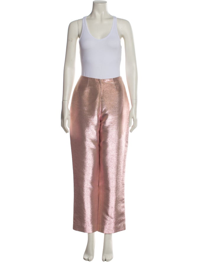 James Purcell Silk Pant Set - Pink, 11" Rise Suits and Sets, Clothing ...