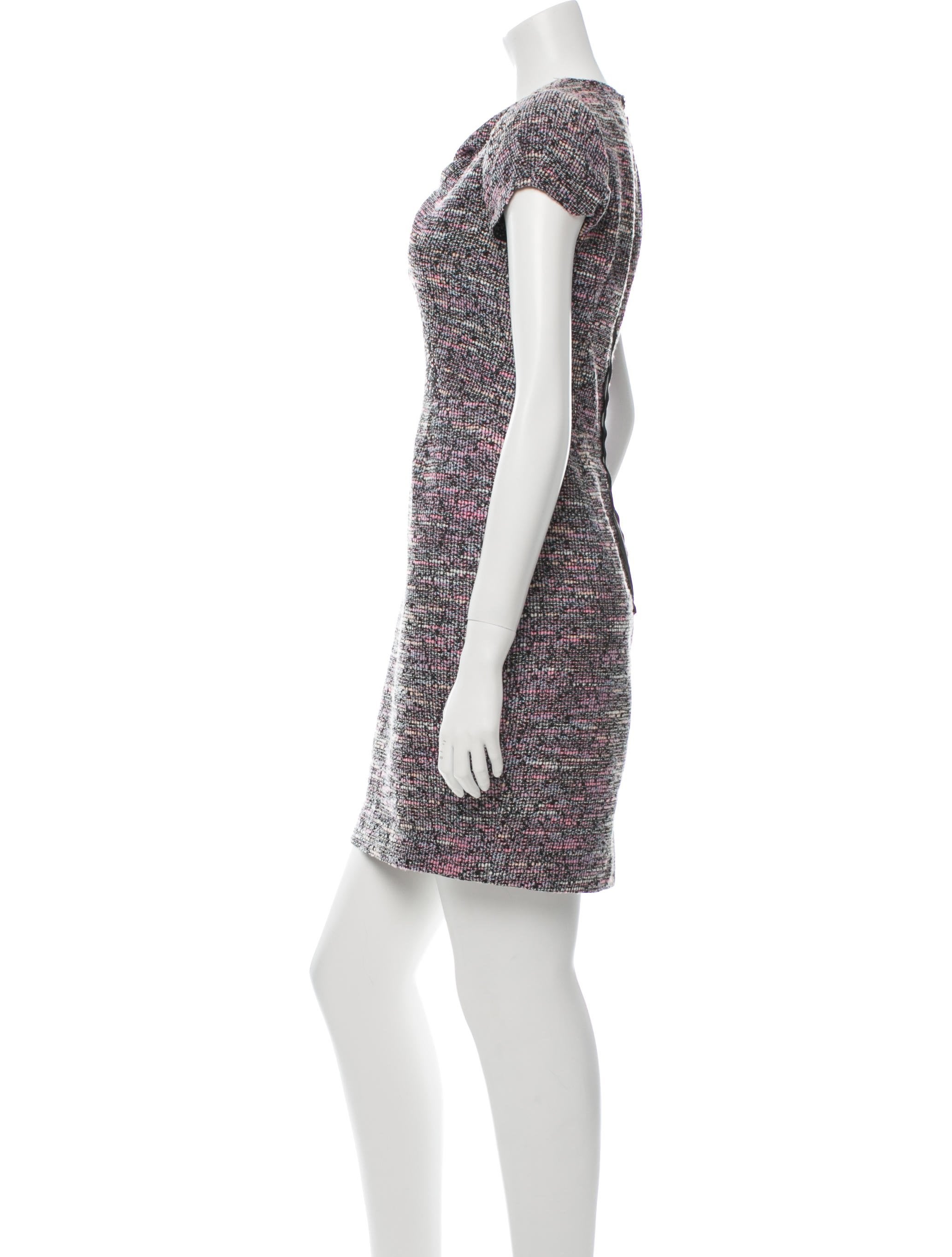 Jason Wu Tweed Mini Dress - Purple Dresses, Clothing - JAS23731 | The ...