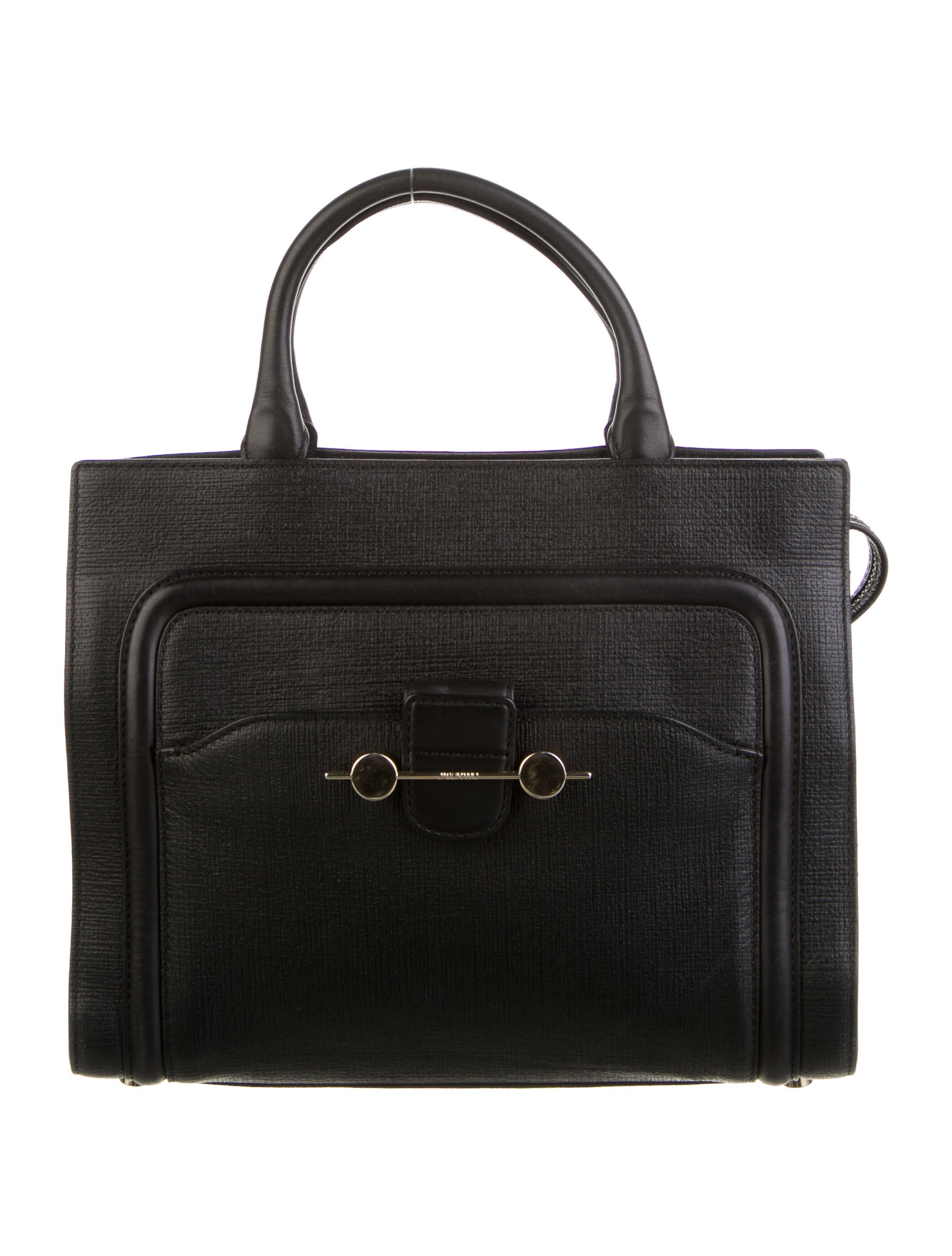 Jason Wu Coated Canvas Handle Bag - Black Handle Bags, Handbags ...