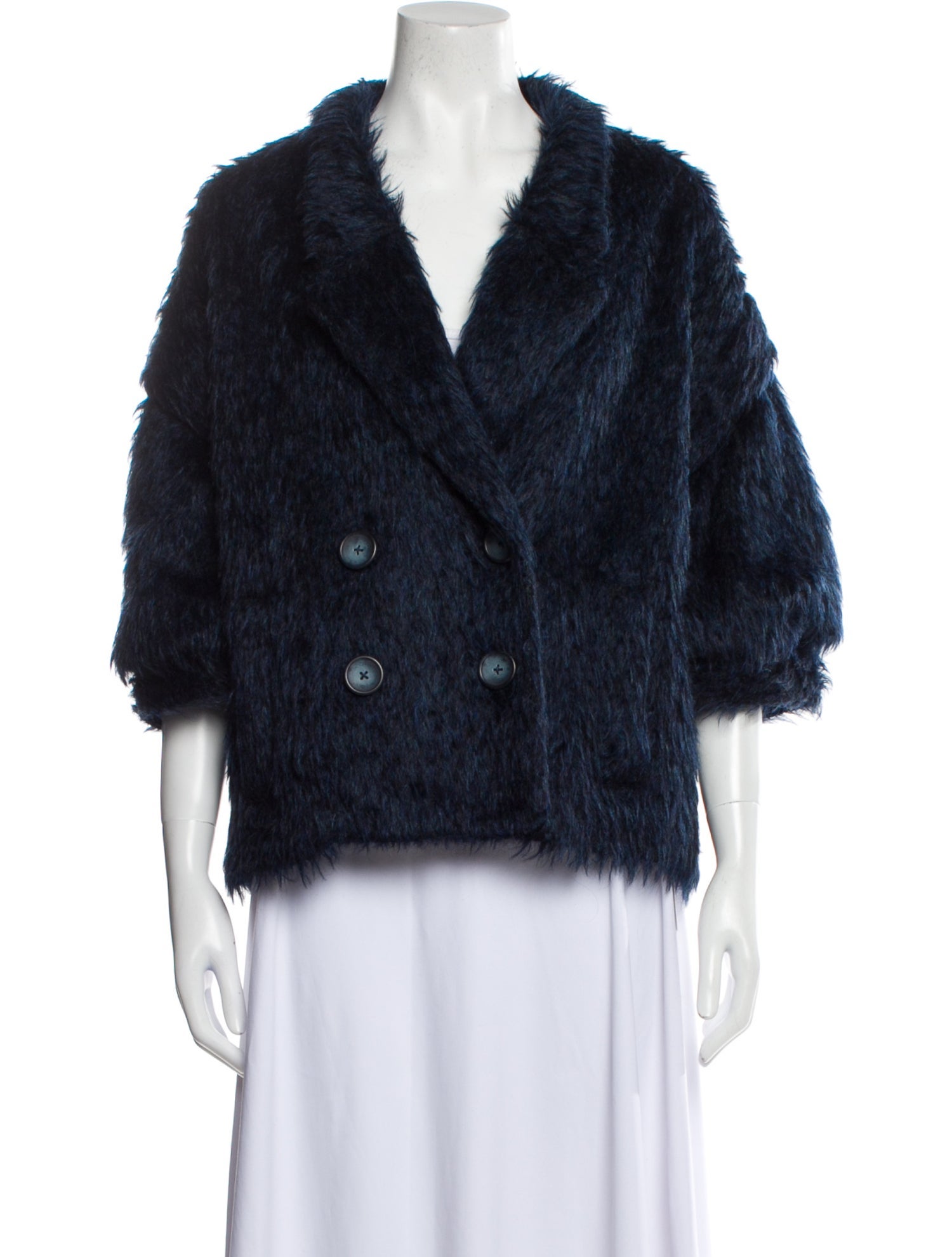 Raquel Allegra Printed Faux Fur Jacket - Black Jackets, Clothing ...