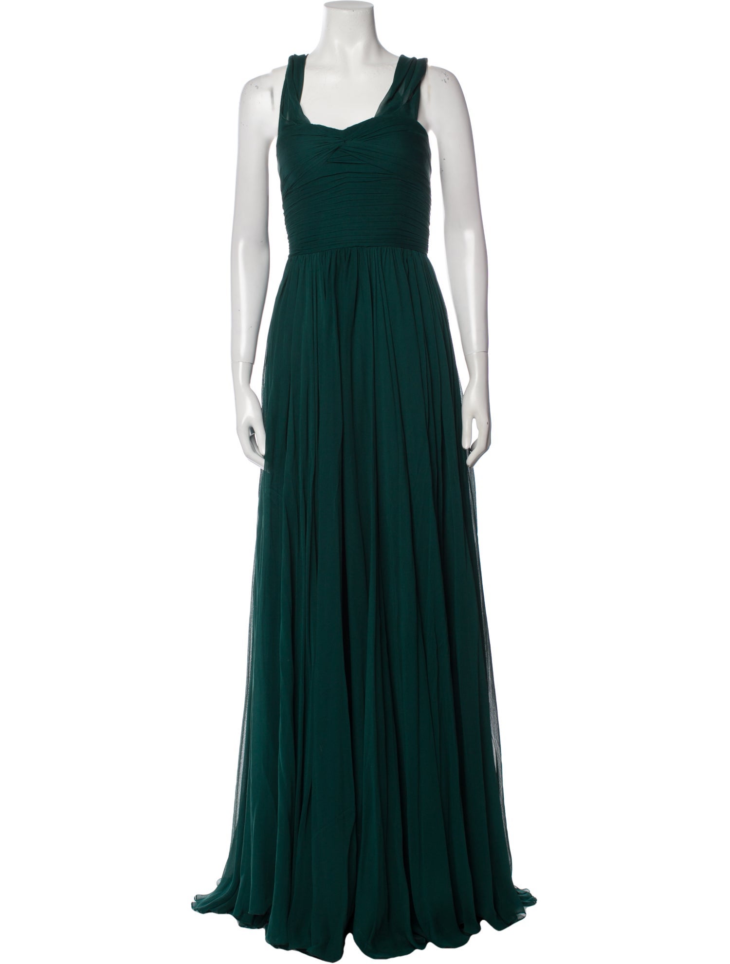 Jason Wu Silk Long Dress - Green Dresses, Clothing - JAS46473 | The RealReal
