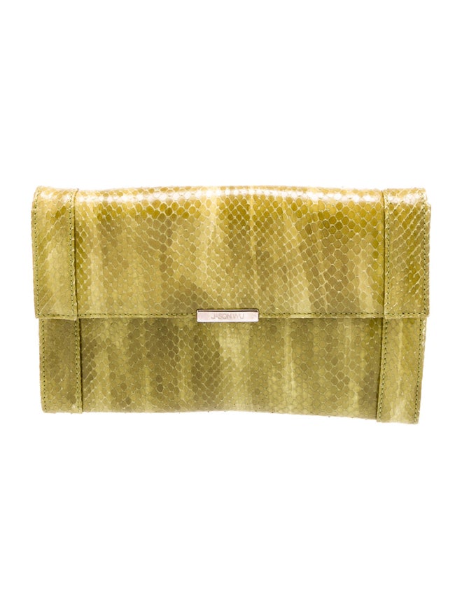 Chanel Python Boy Clutch - Metallic Clutches, Handbags - CHA1132982 ...