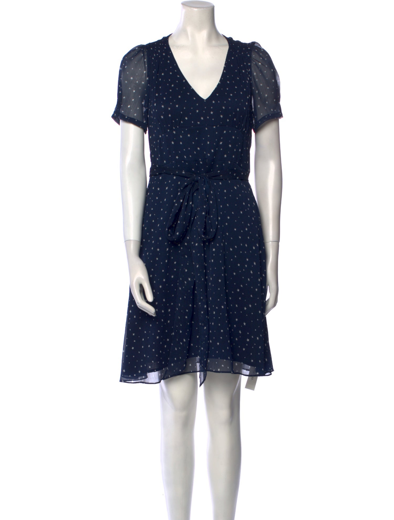 Jennifer Meyer Polka Dot Print Mini Dress - Blue Dresses, Clothing ...