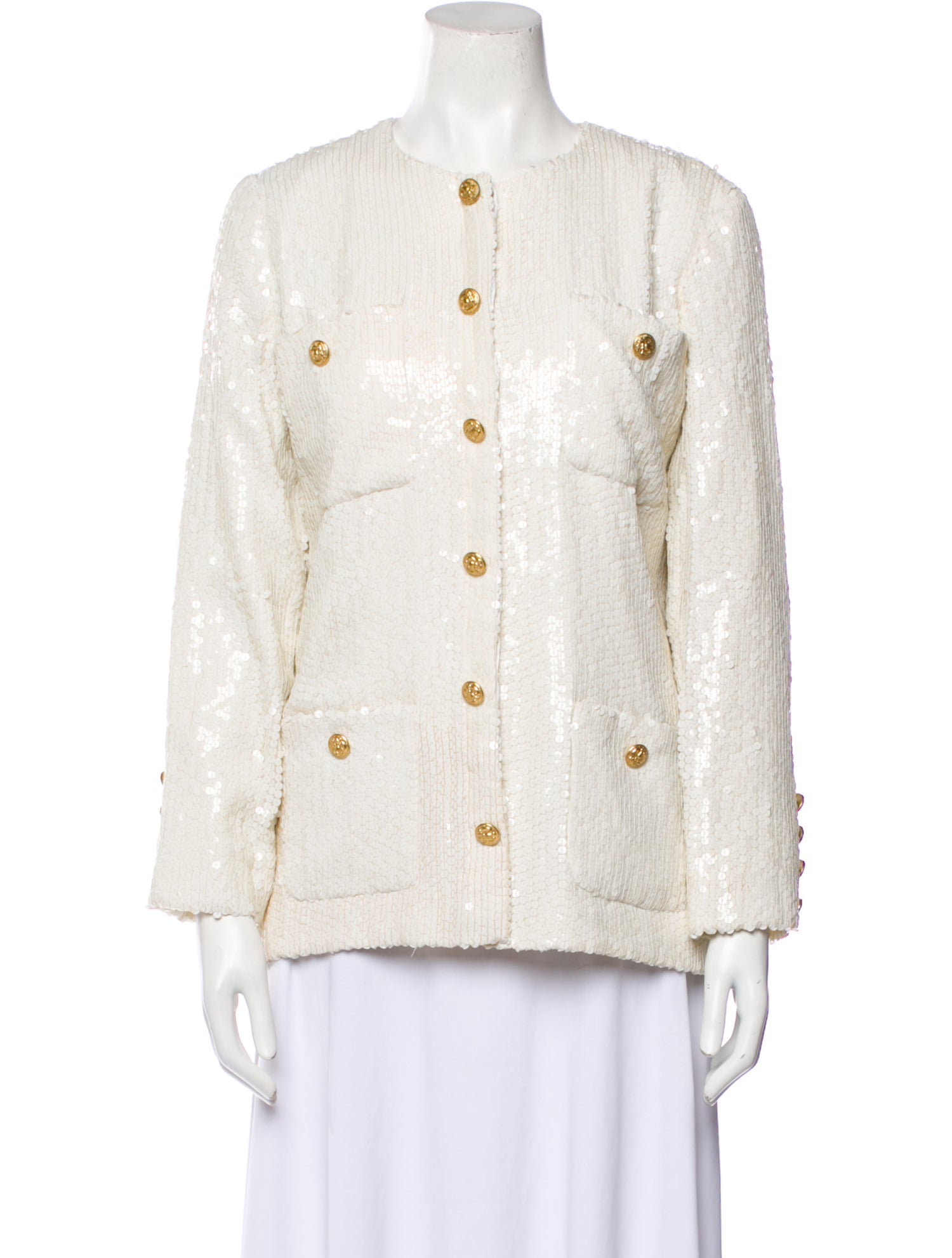 Jeanette for St. Martin Vintage 1980's Evening Jacket - White Jackets ...