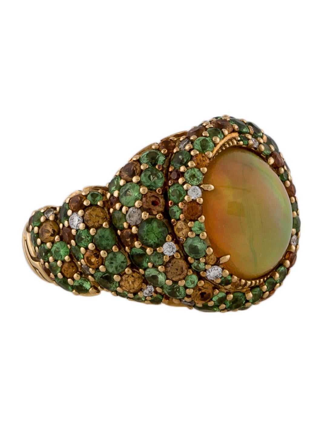 John Hardy 18K Cinta Opal, Tsavorite, Tourmaline, Sapphire and Garnet ...