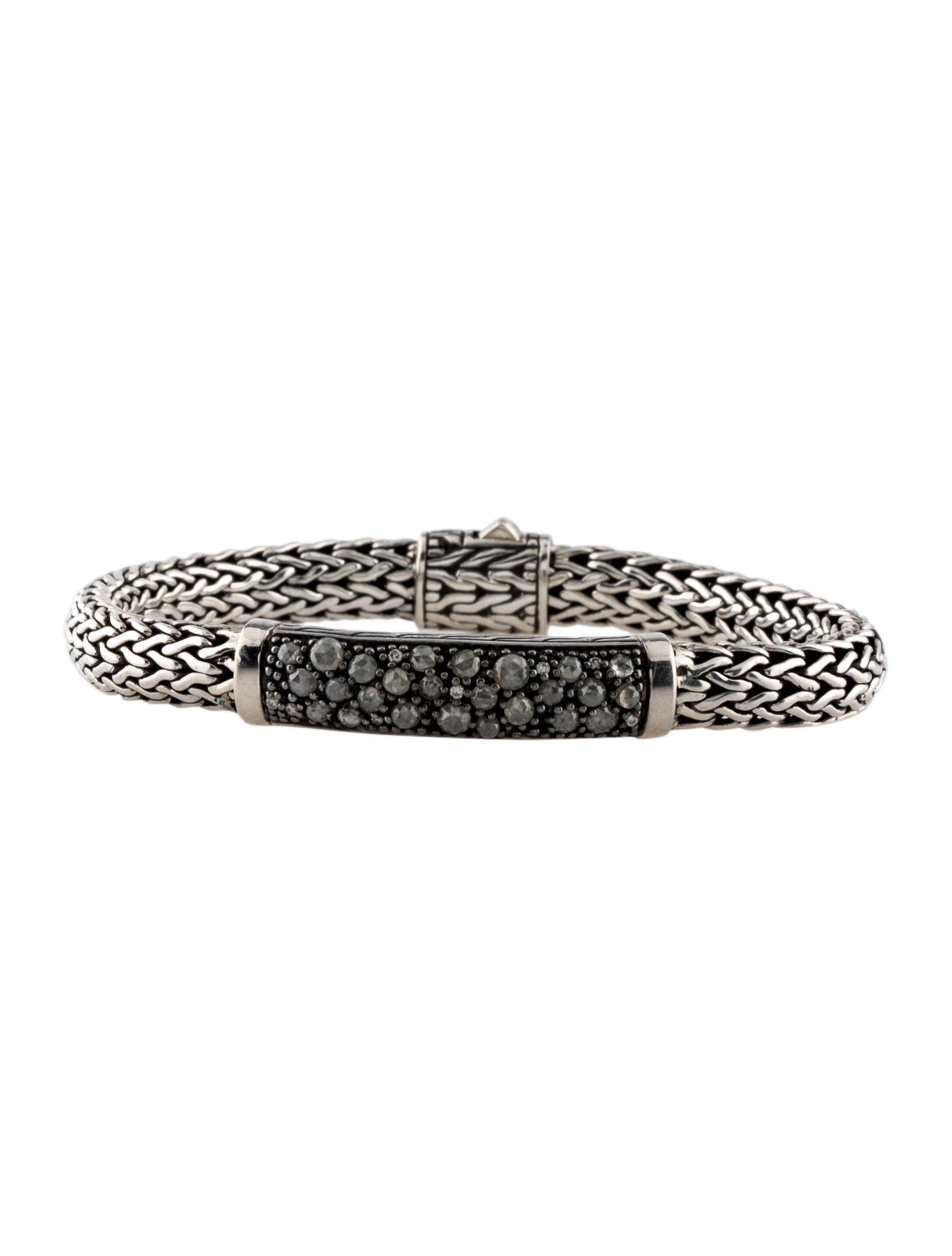 John Hardy Diamond Classic Chain Link Bracelet - Sterling Silver Link ...
