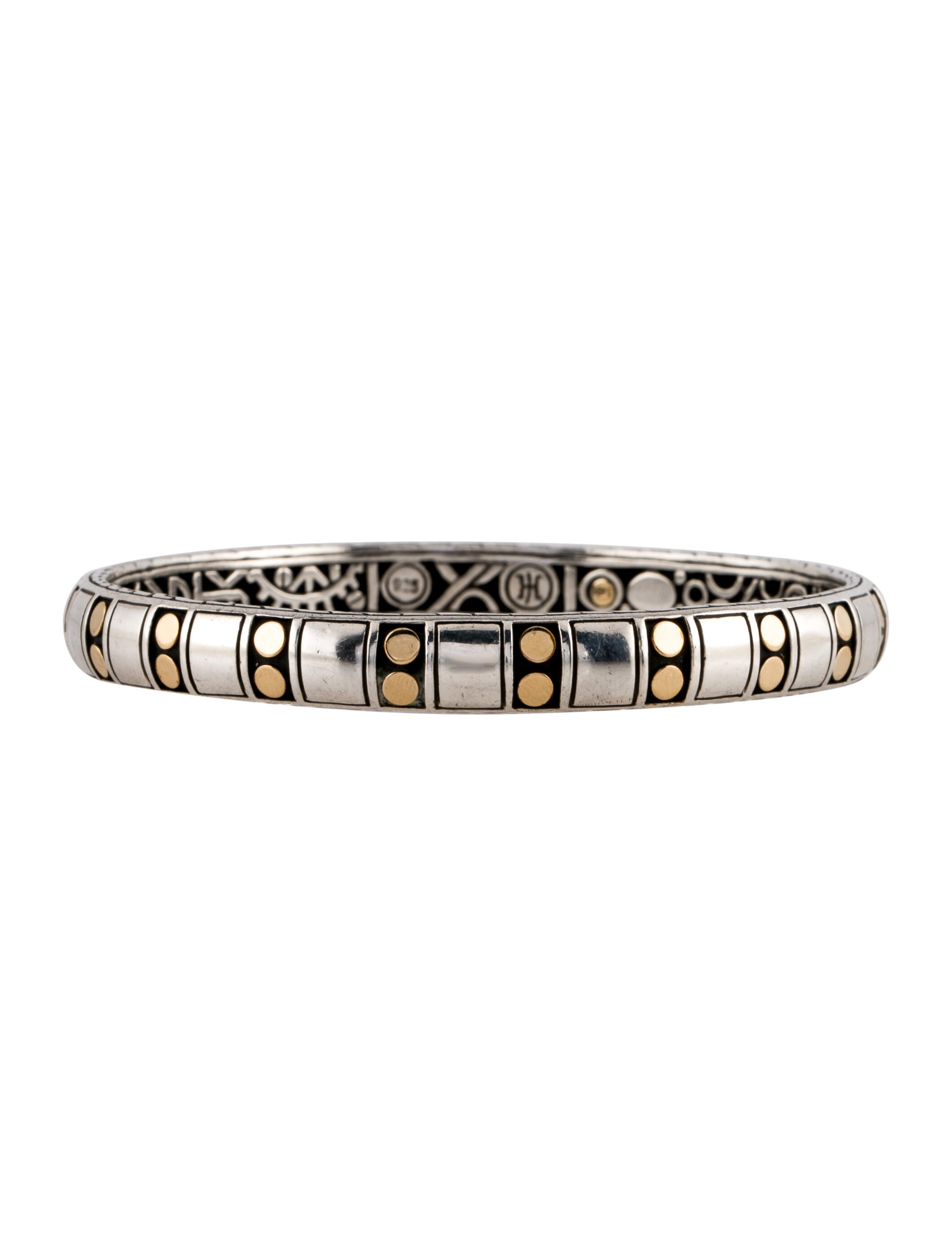 John Hardy Two-Tone Dot Bangle - 18K Yellow Gold Bangle, Bracelets ...