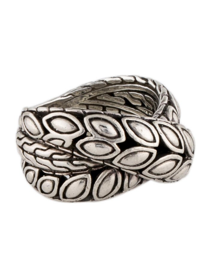 John Hardy Batu Kawung Crossover Band - Sterling Silver Band, Rings ...