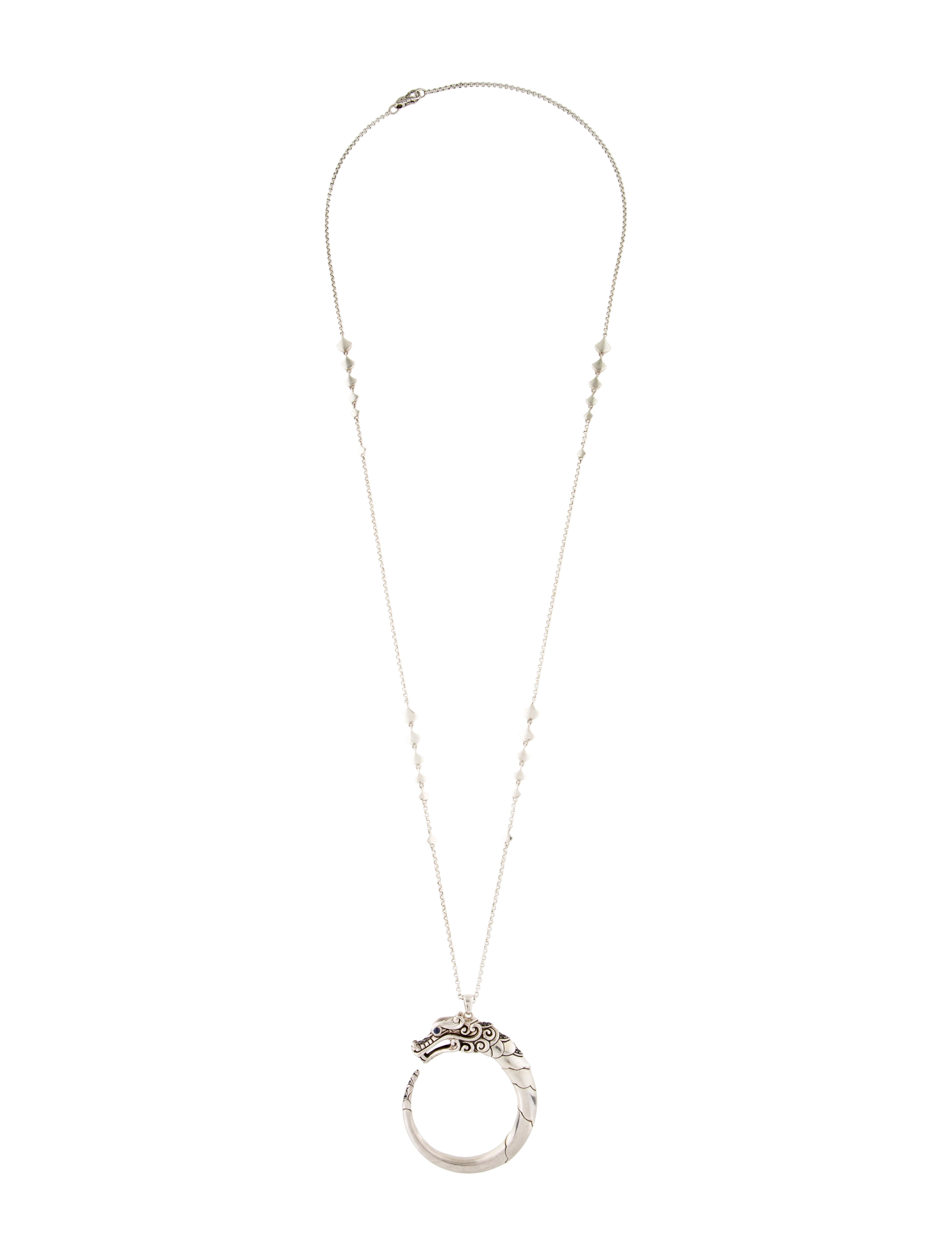 John Hardy Sapphire & Spinel Legends Naga Pendant Necklace - Pendant ...