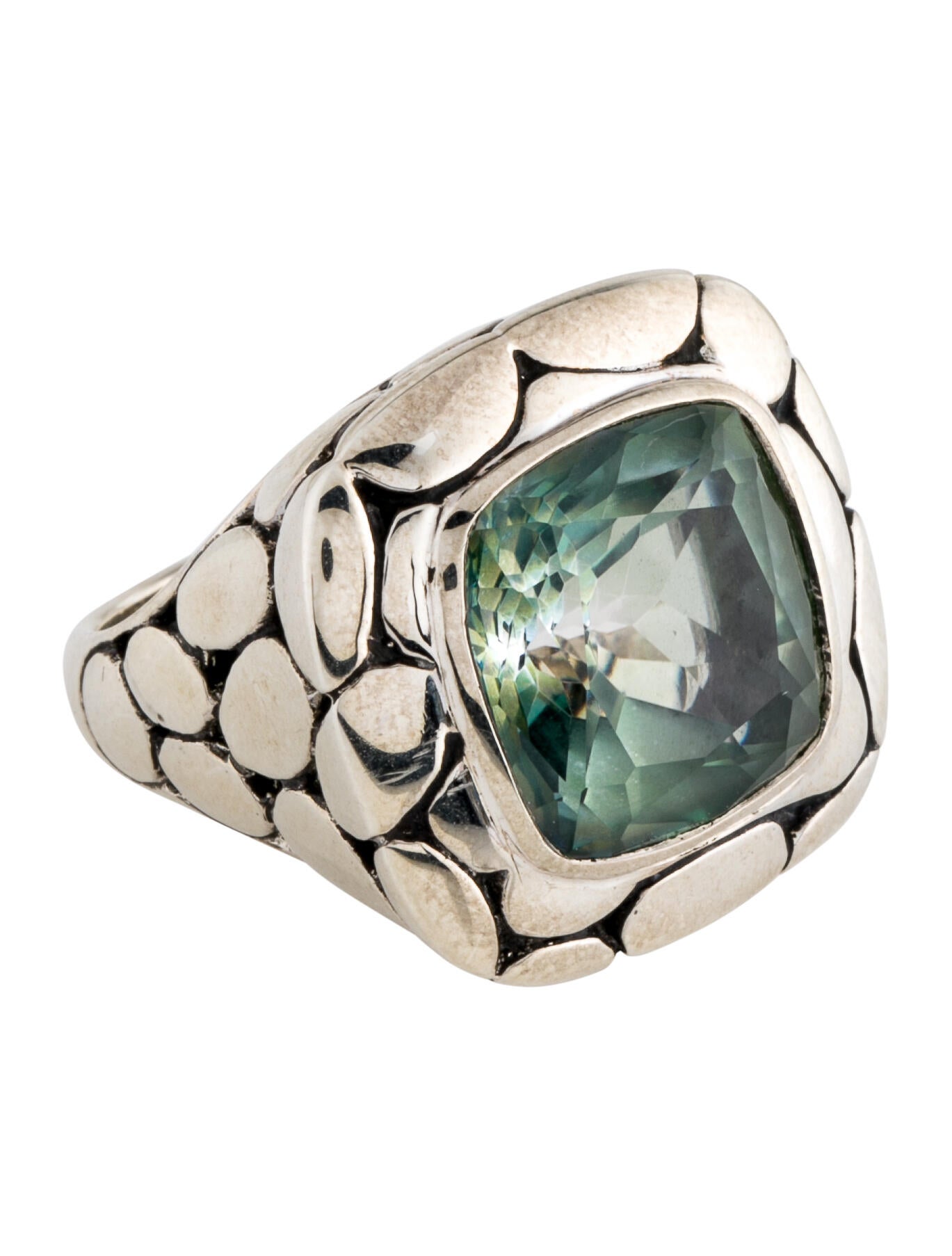 John Hardy Legends Naga Dragon Dot Coil Ring - Sterling Silver Band ...