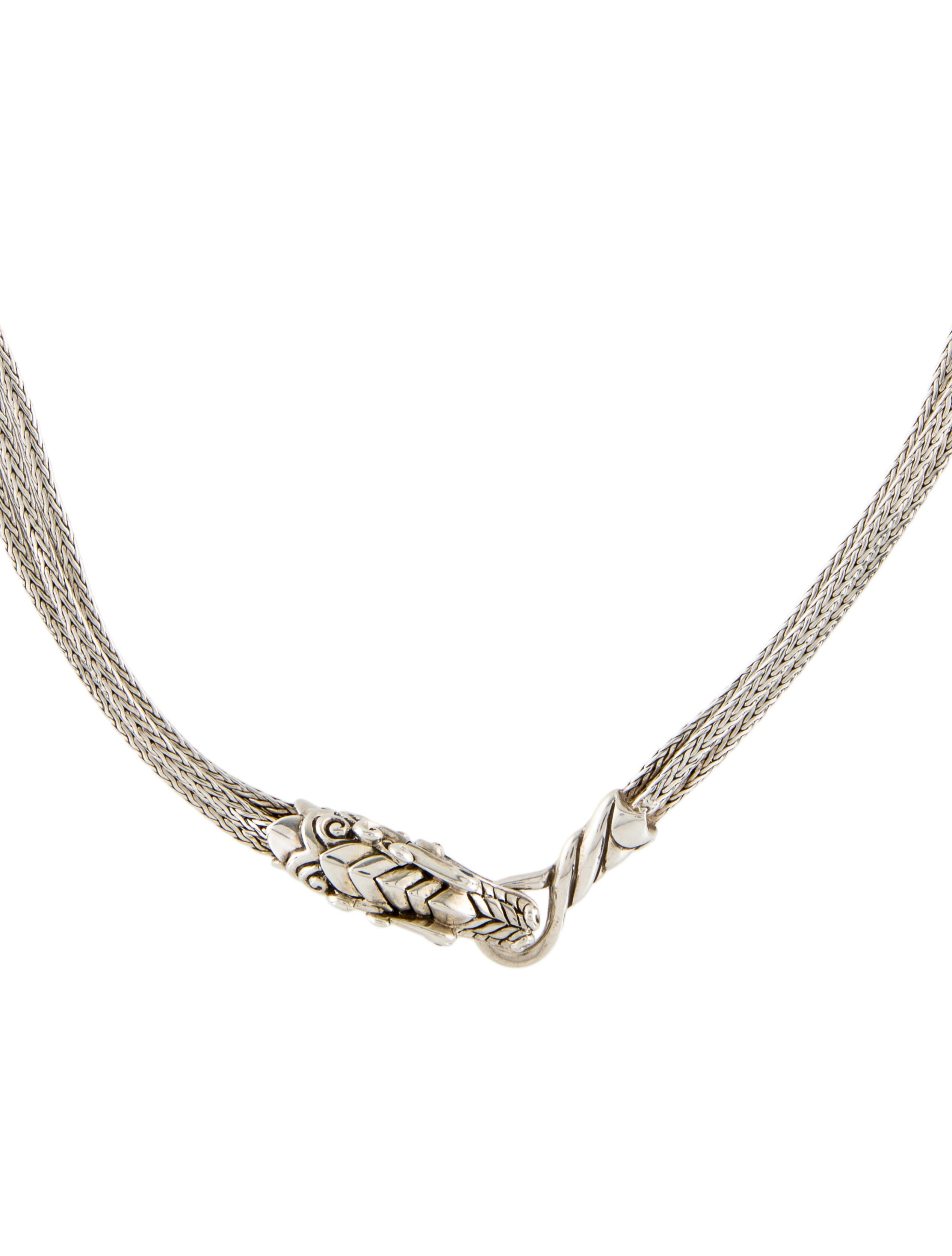 John Hardy Asli Remix Multi-Row Necklace - Sterling Silver Multistrand ...