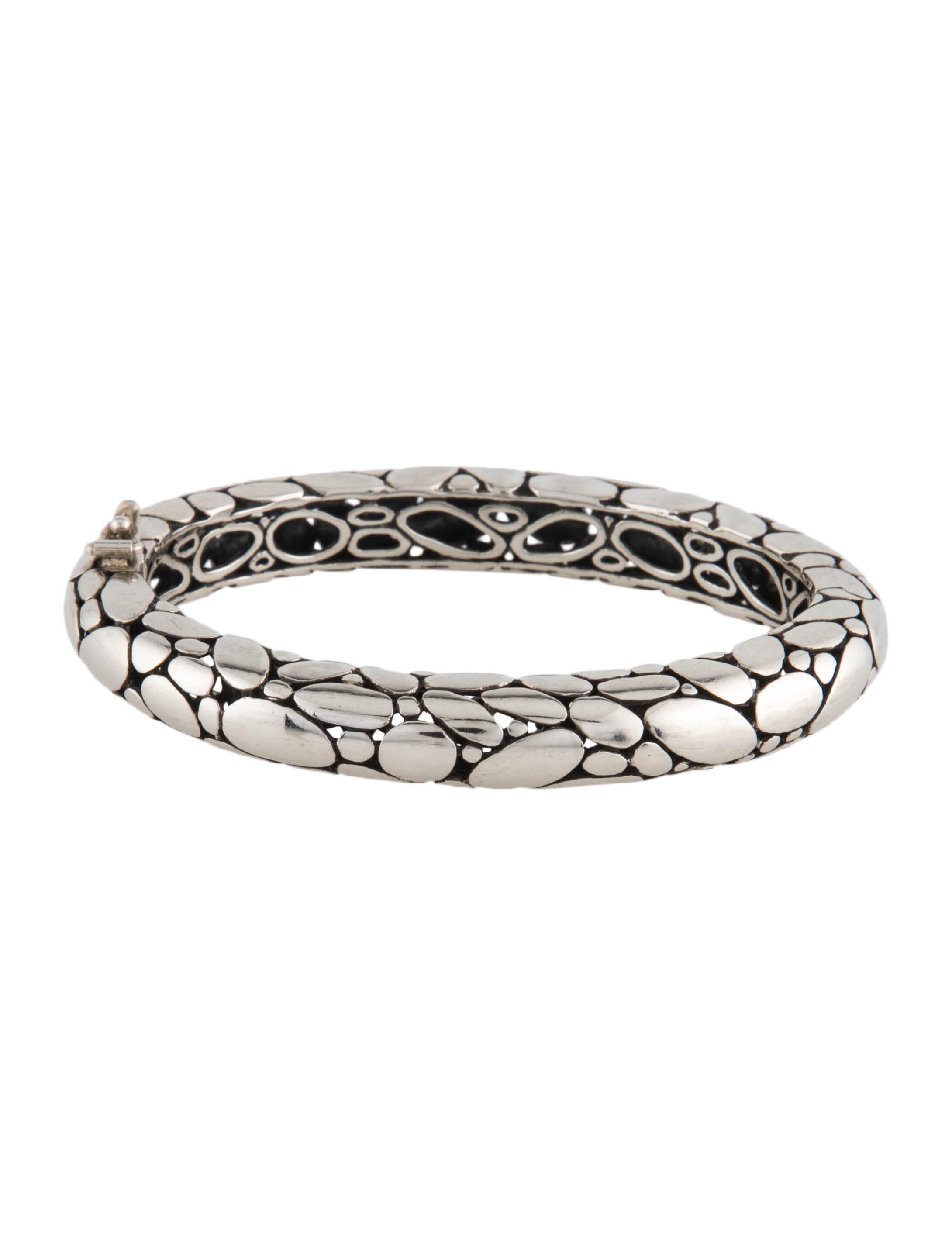 John Hardy Kali Hinged Bangle - Sterling Silver Bangle, Bracelets - JHA57980 | The RealReal