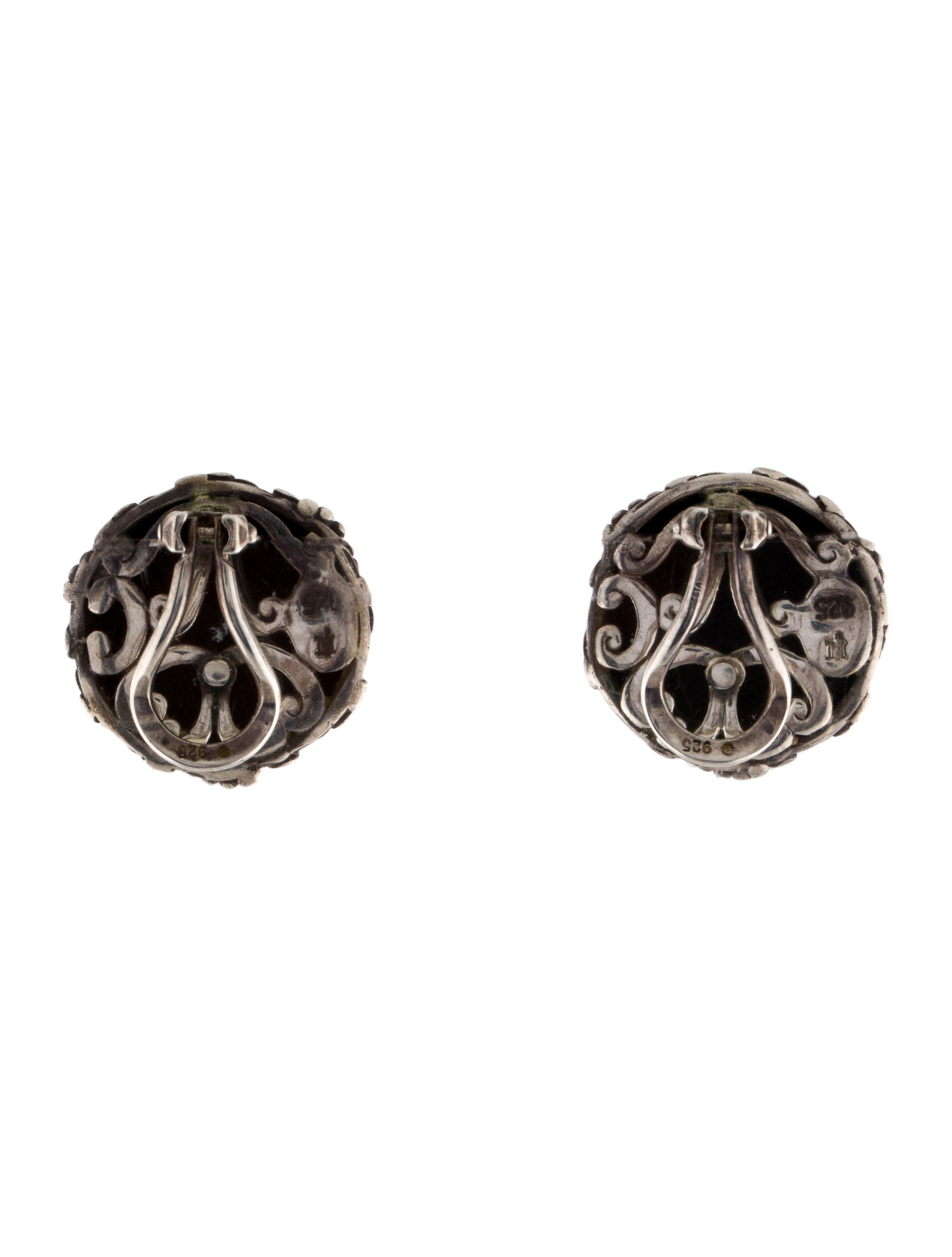 John Hardy Vintage Dot Round Swirl Earrings - Clip-On, Earrings ...