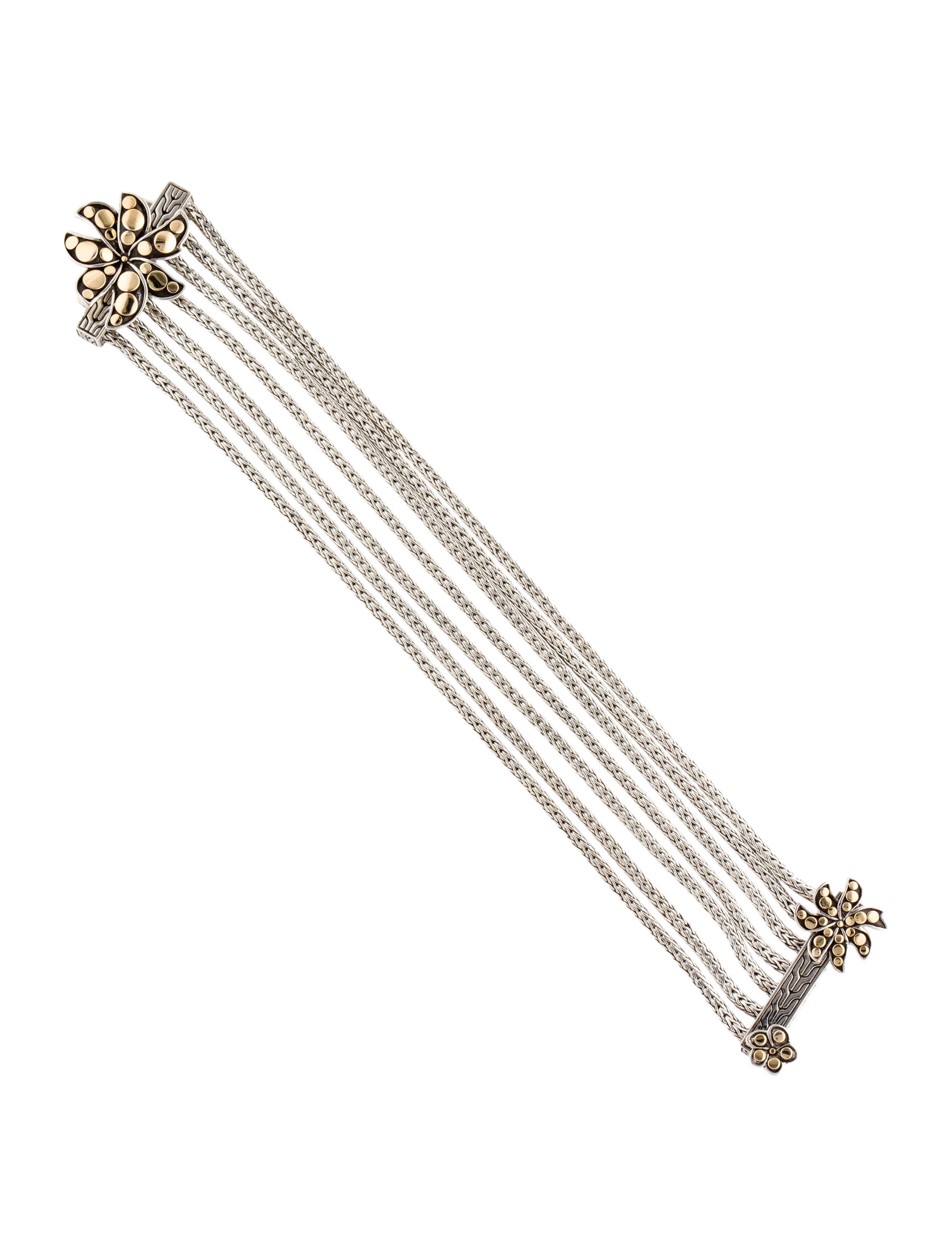 John Hardy Two-Tone Flower Dot Multistrand Bracelet - Sterling Silver ...