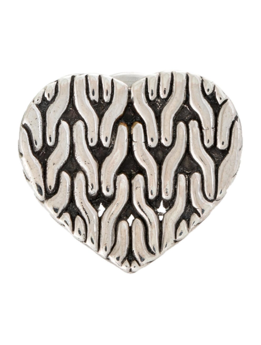 John Hardy Classic Chain Heart Lapel Pin - Sterling Silver Pin ...