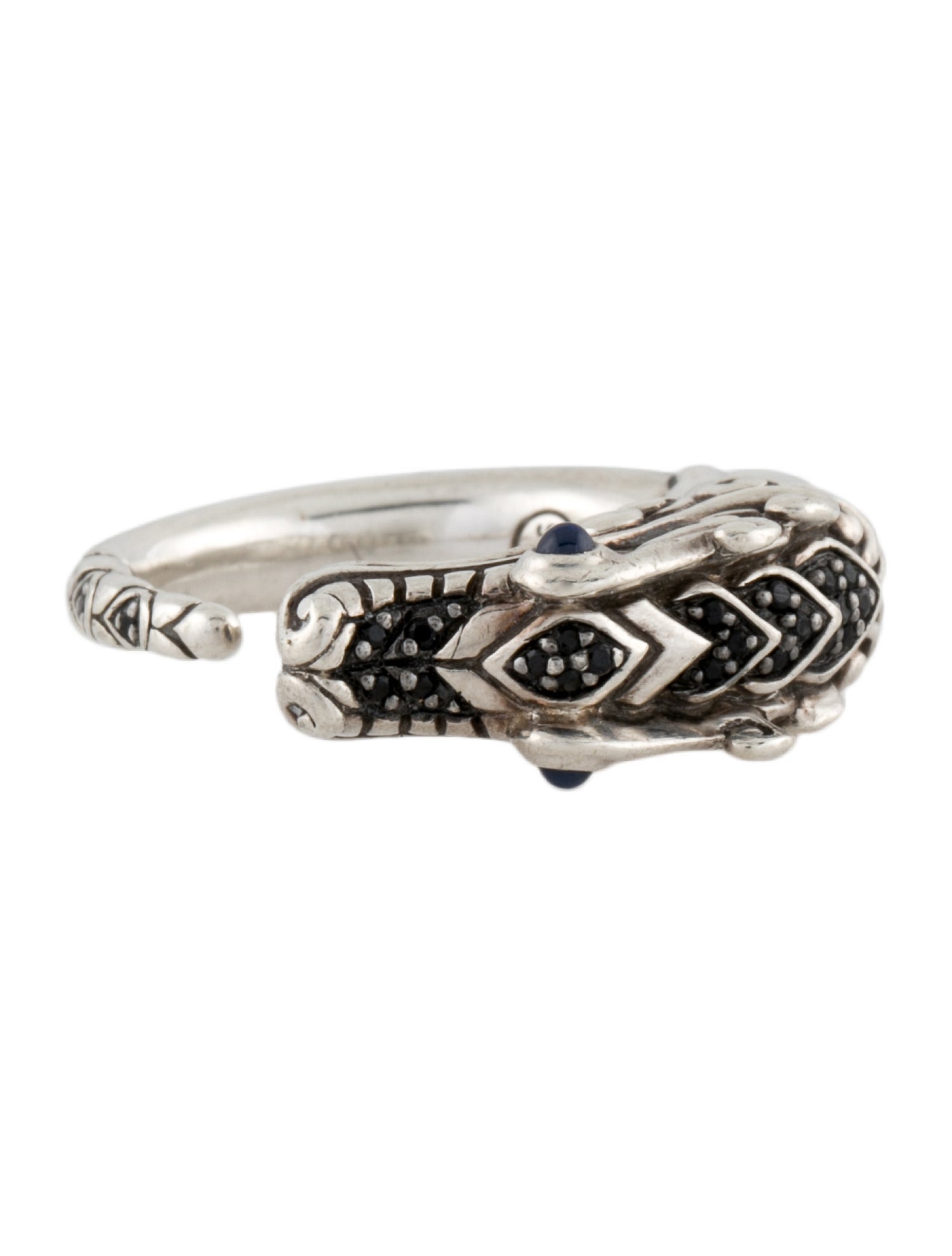 John Hardy Sapphire & Spinel Naga Dragon Cocktail Ring - Sterling ...