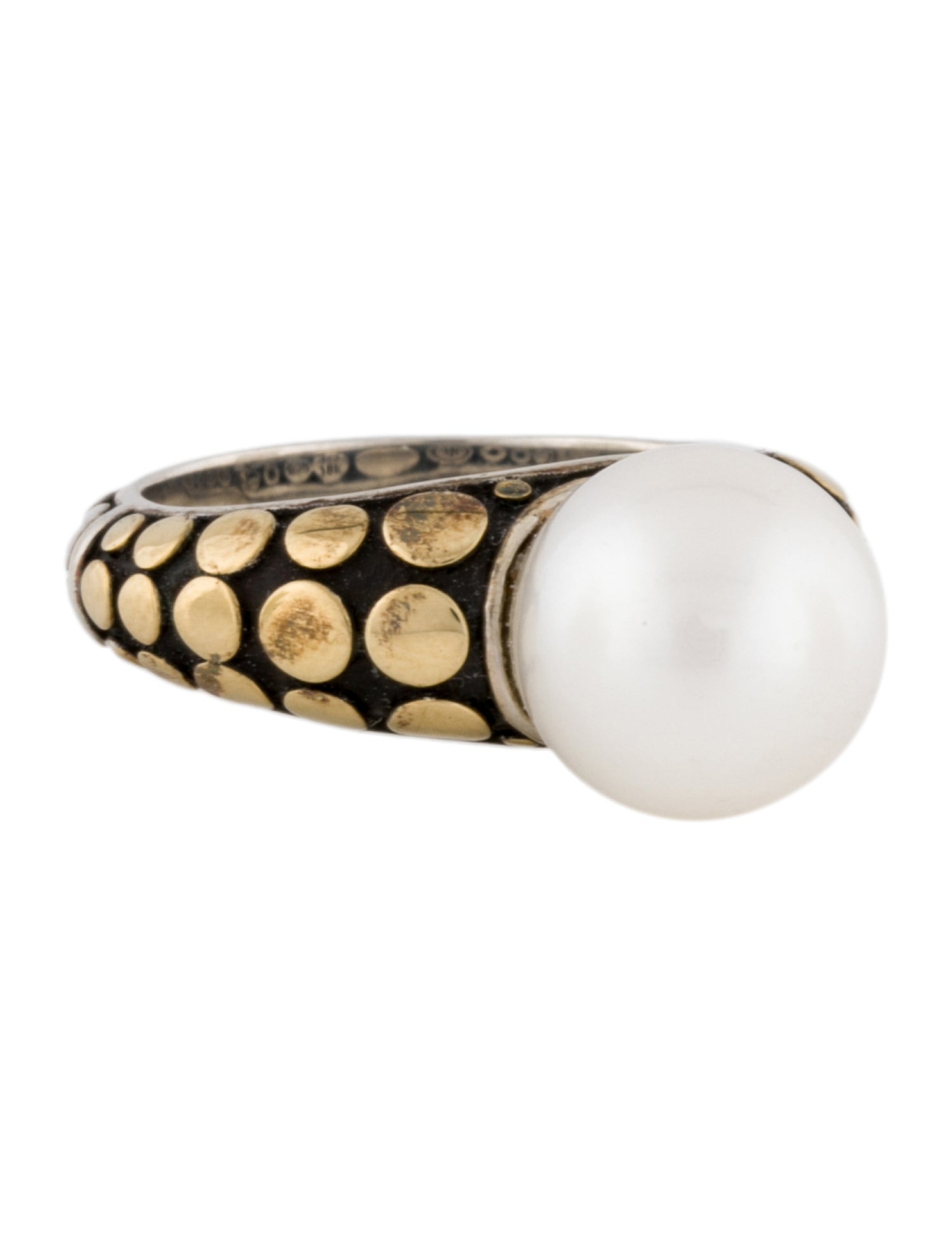 John Hardy Pearl Dot Cocktail Ring - Sterling Silver Cocktail Ring ...