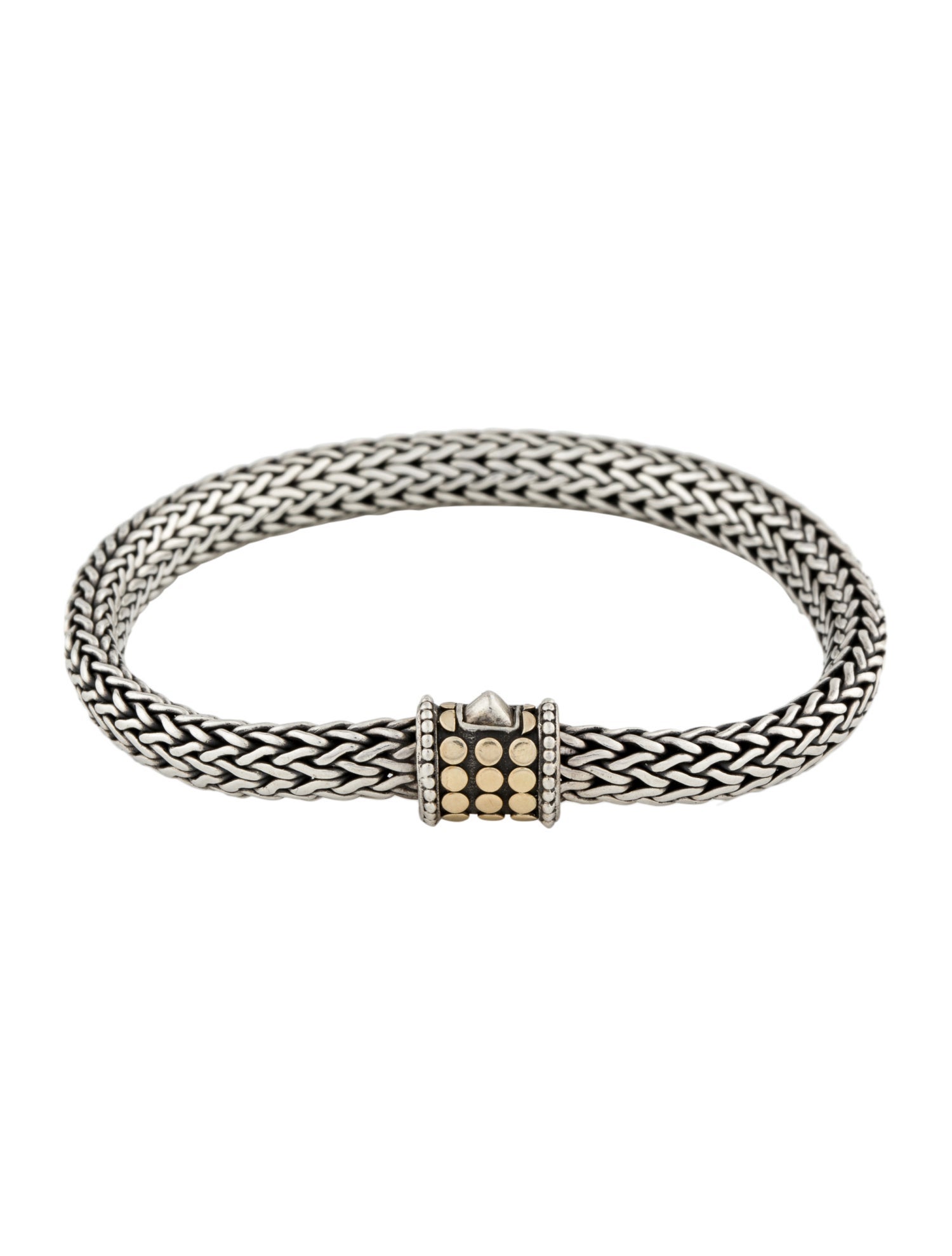 John Hardy Two-Tone Icon Dot Bracelet - 18K Yellow Gold Link, Bracelets ...