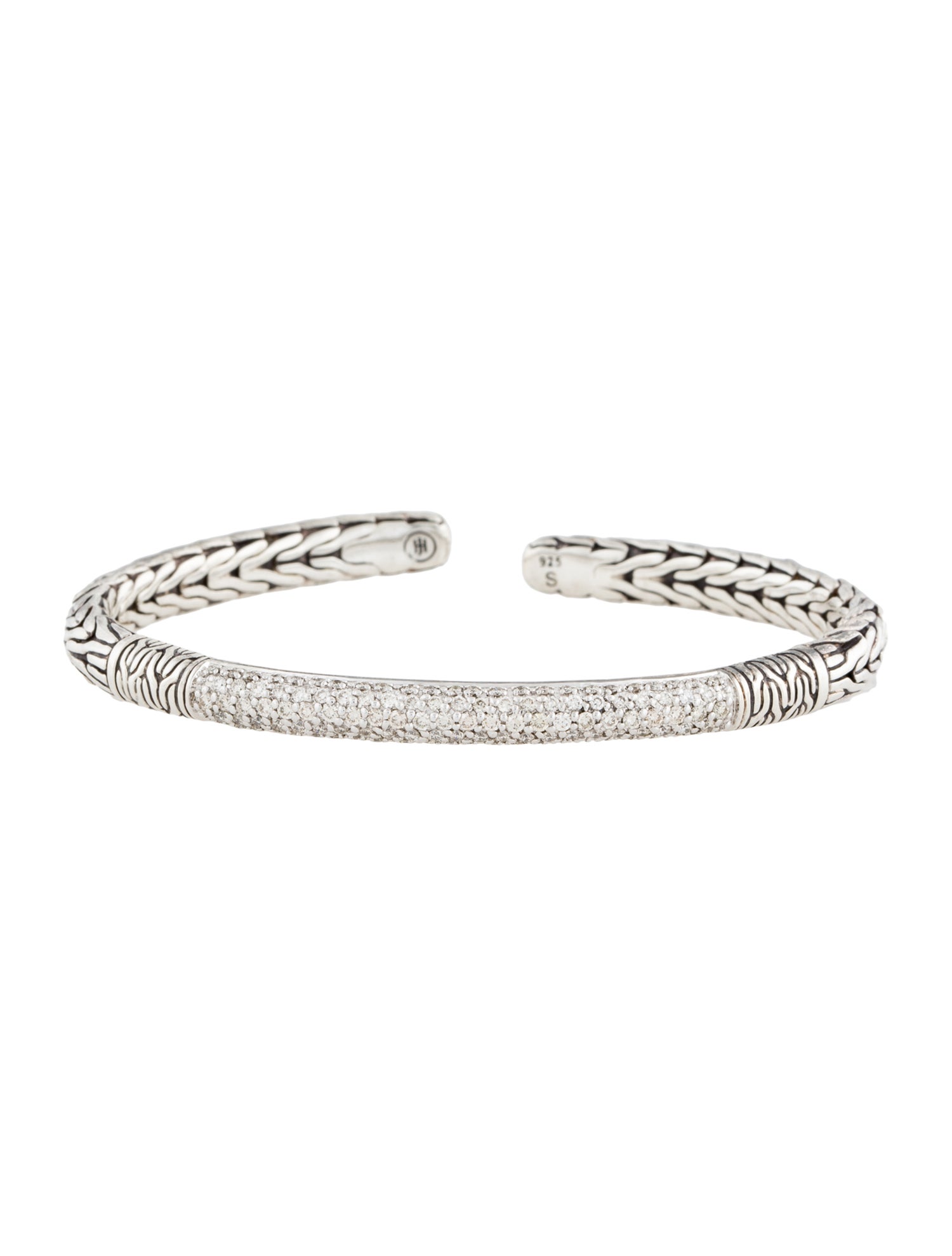 Hermès Eclipse Bracelet - Sterling Silver Cuff, Bracelets - HER486622 | The RealReal