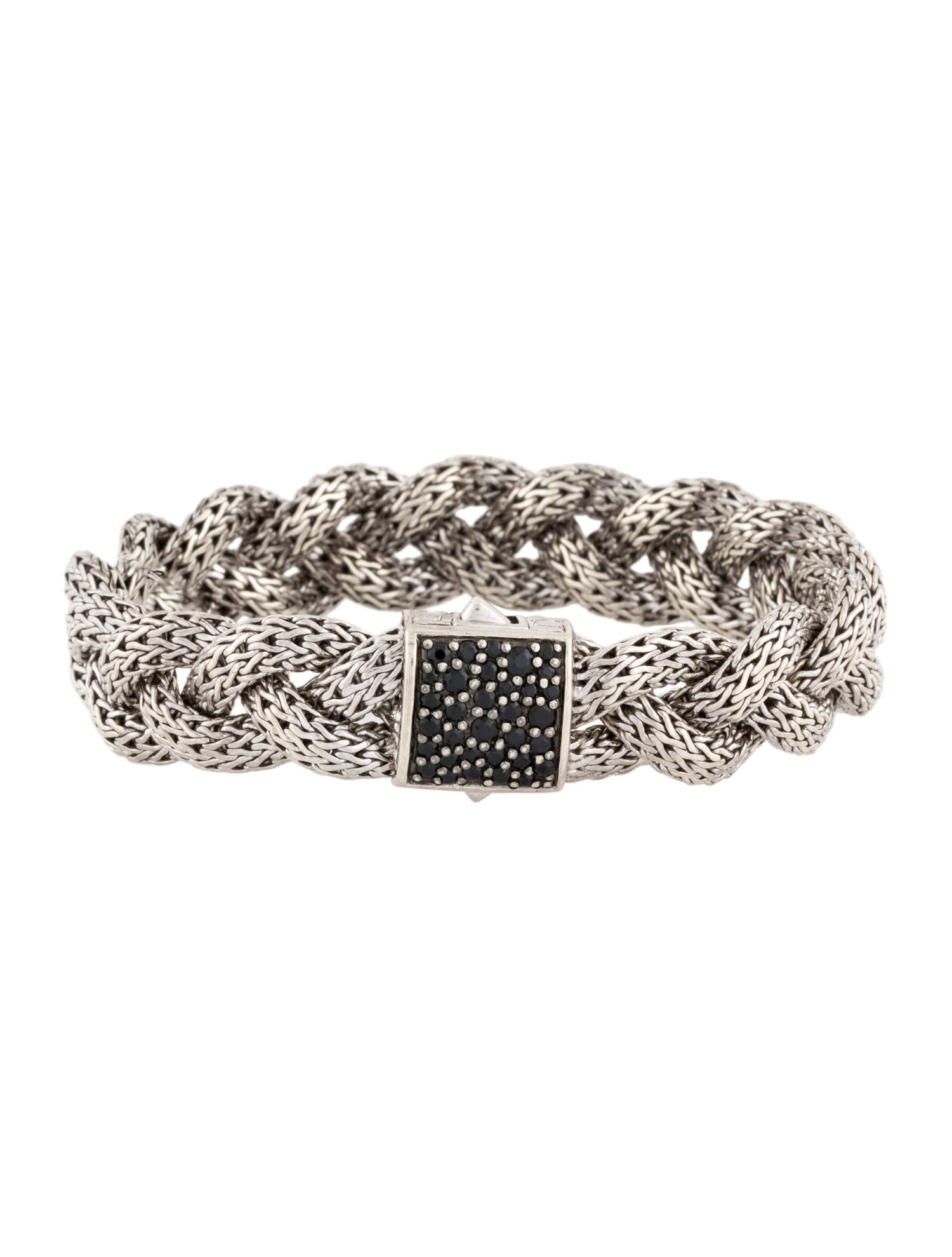 John Hardy Sapphire Braided Classic Cable Bracelet - 925 Sterling ...