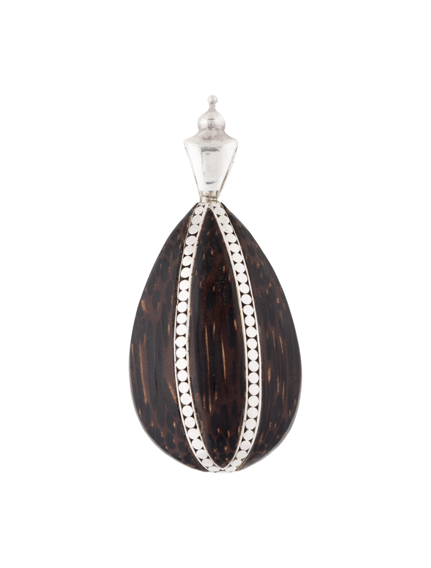 John Hardy Vintage Dot Wood Pendant - Sterling Silver Pendant Necklace ...