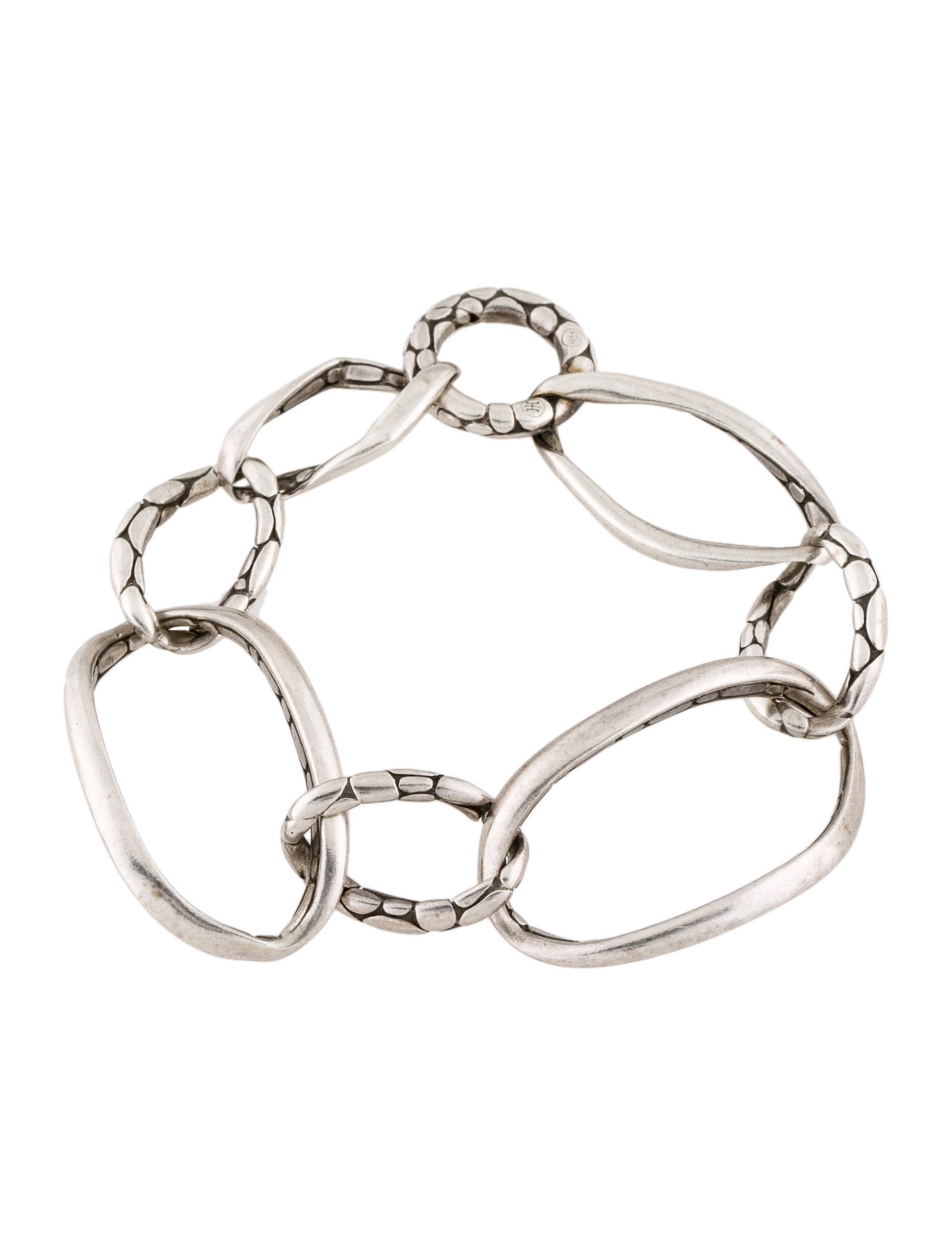 John Hardy Oval Kali Pebble Link Bracelet - Sterling Silver Link, Bracelets - JHA65669 | The ...