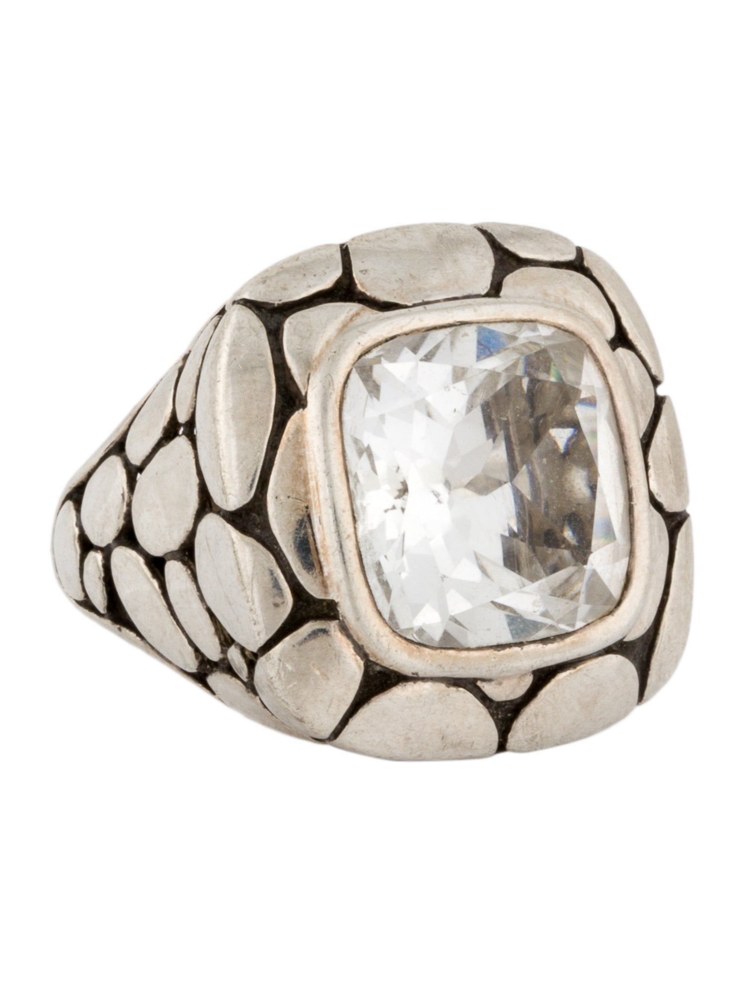 John Hardy Topaz Batu Kali Ring - 925 Sterling Silver Cocktail Ring, Rings - JHA66930 | The RealReal