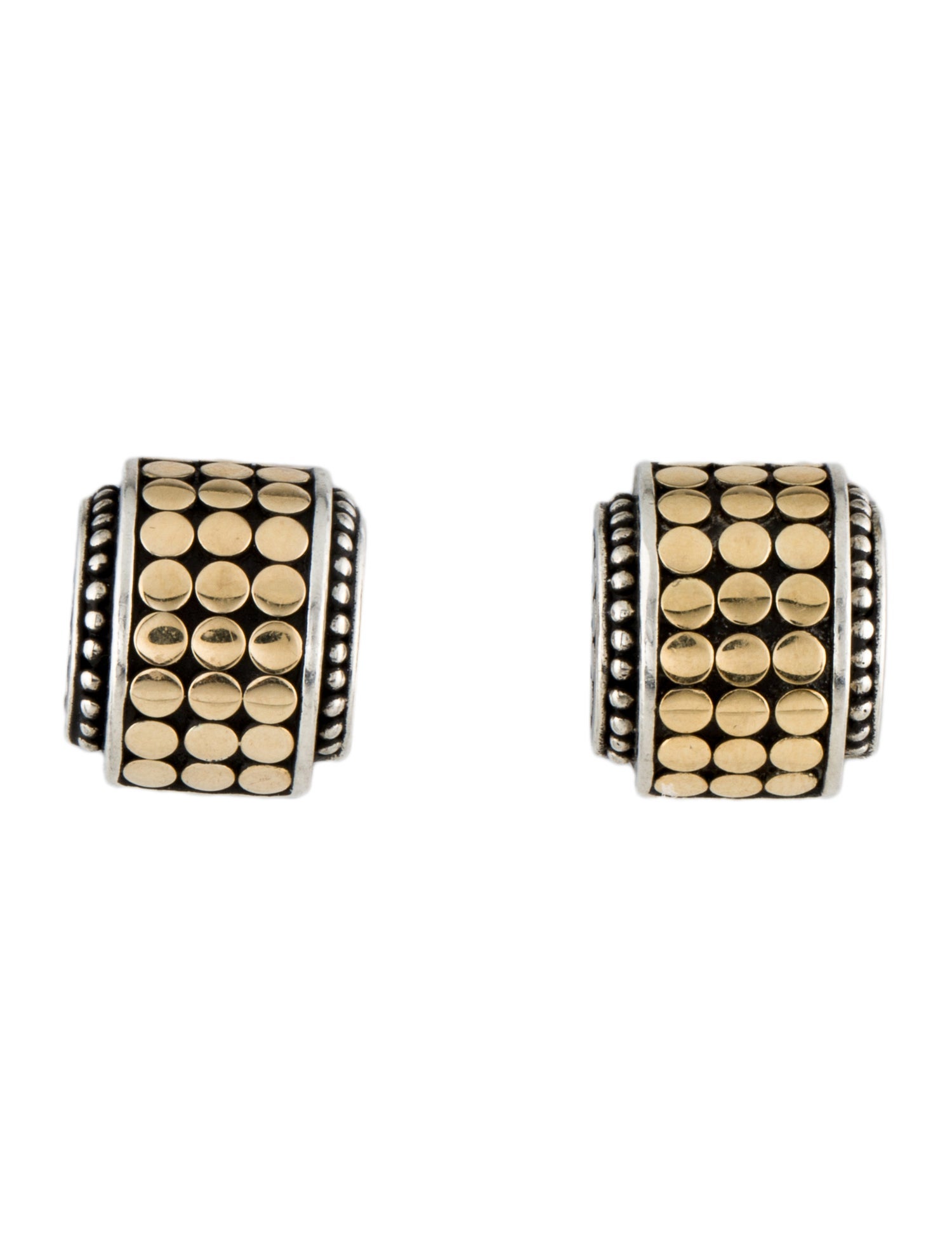 John Hardy Dot Highway Earrings - 18K Yellow Gold Stud, Earrings ...