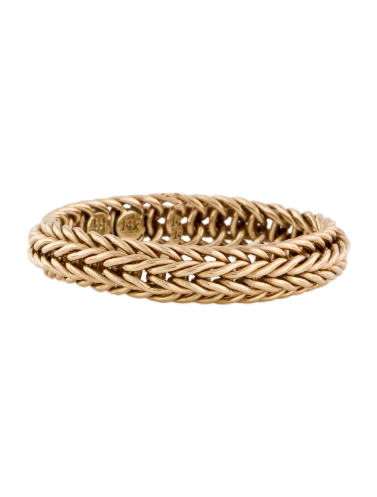 John Hardy 14K Kami Chain Ring - 14K Yellow Gold Band, Rings - JHA67976 ...