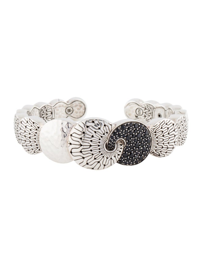 Fendi Crystal F is Fendi Logo Cuff Bracelet - White, Silver-Tone Metal ...