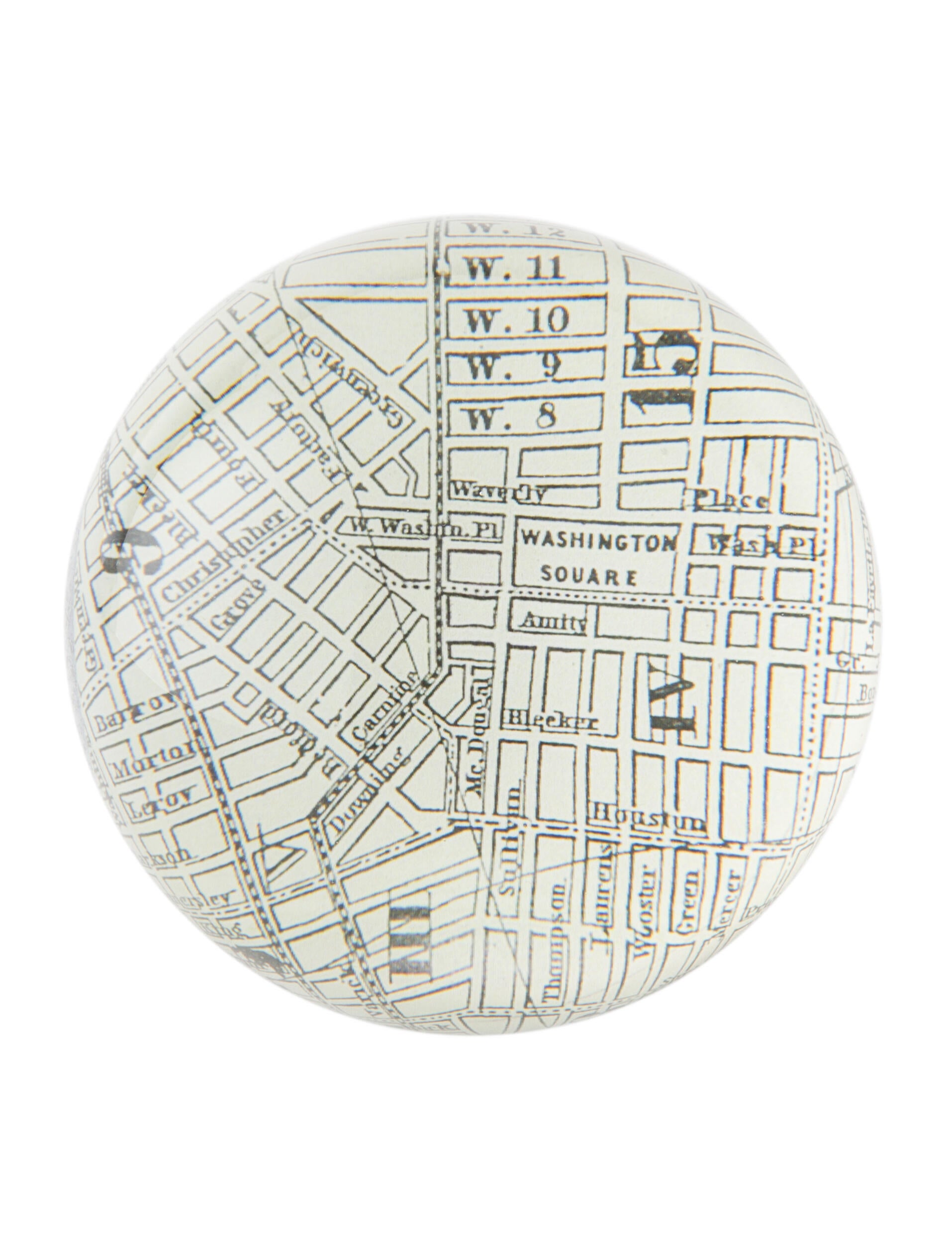 John Derian Map Paperweight - Clear Decorative Accents, Decor ...