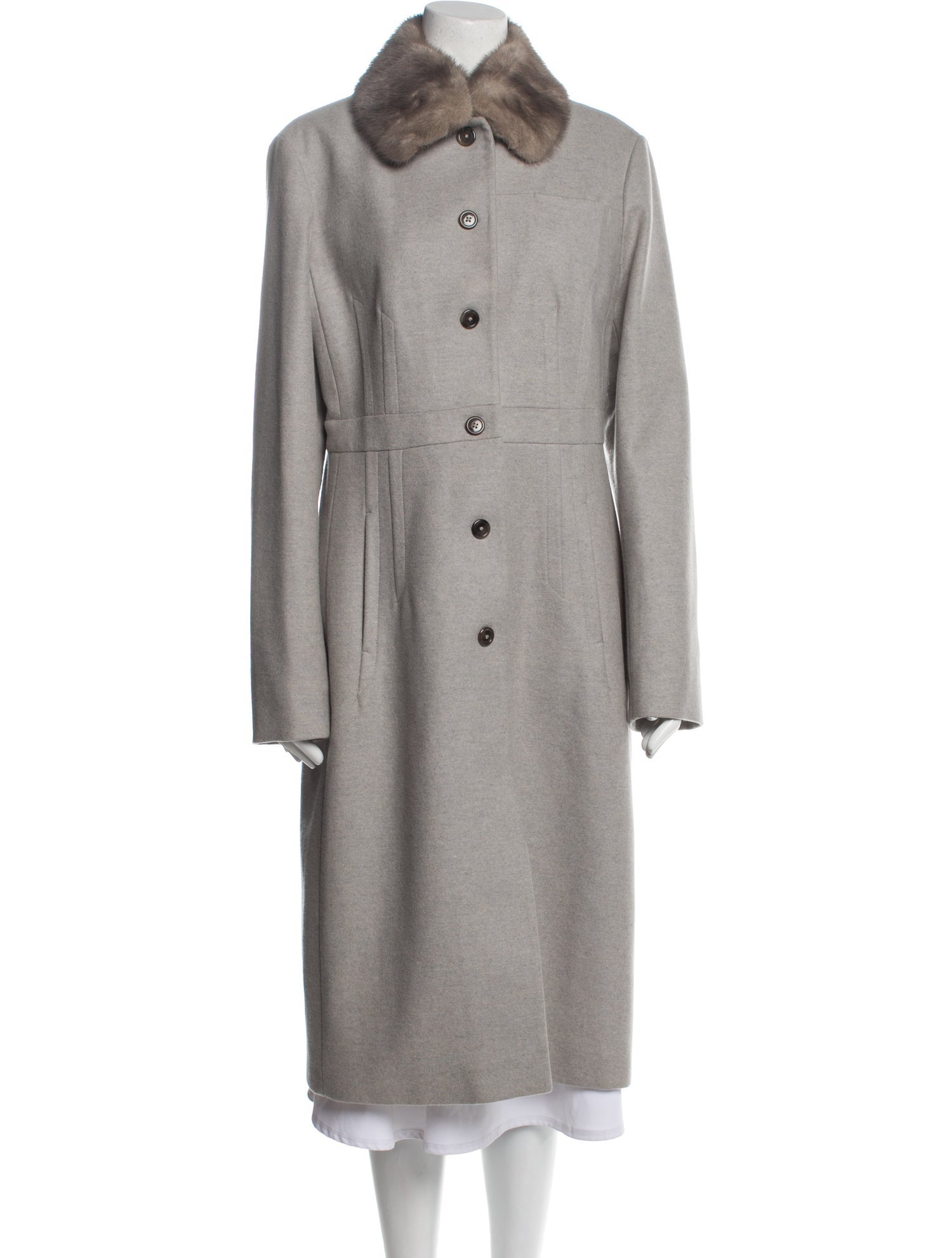 Jil Sander Peacoat - Grey Coats, Clothing - JIL115127 | The RealReal