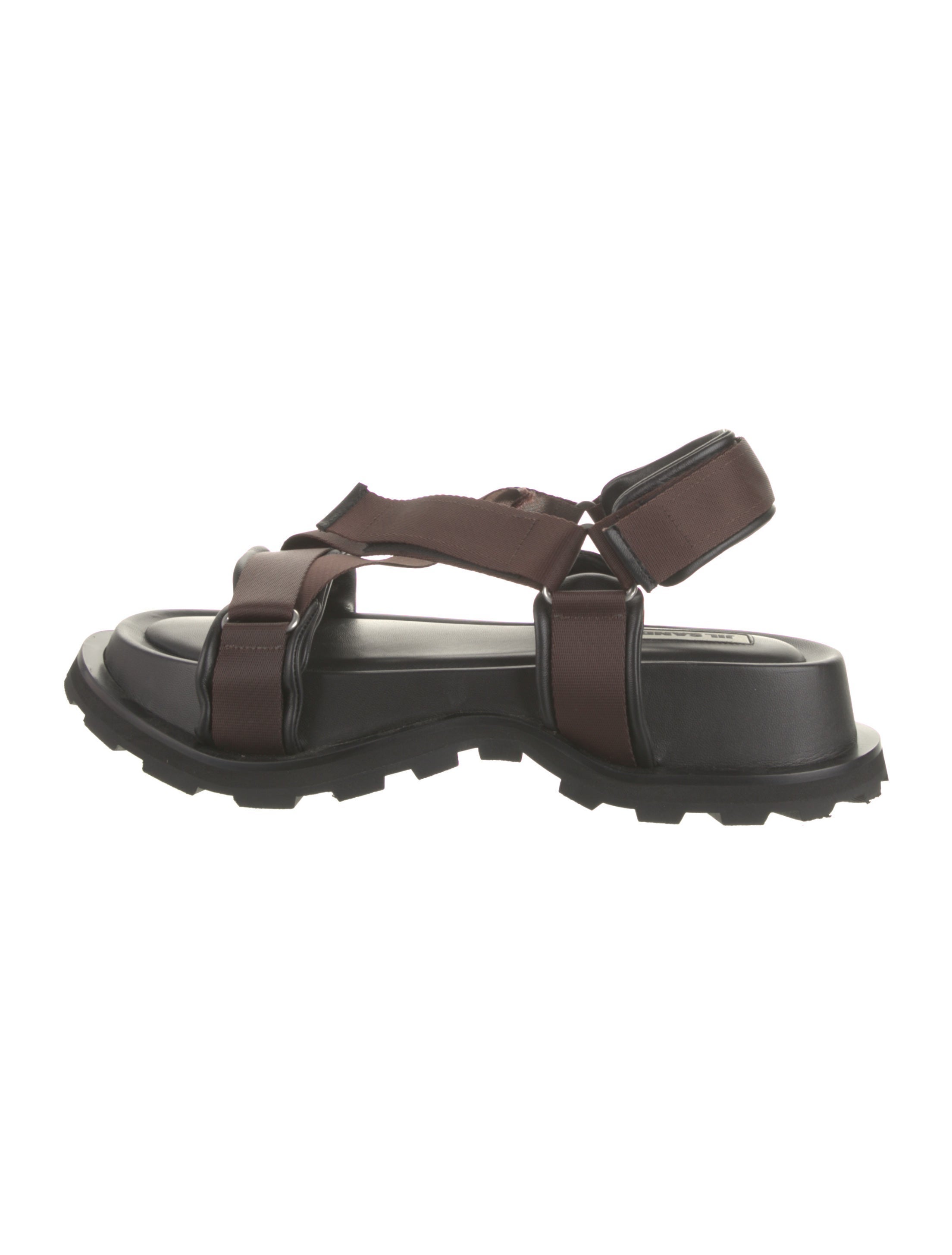 Jil Sander Nylon Slingback Sandals - Brown Sandals, Shoes - JIL116011 ...
