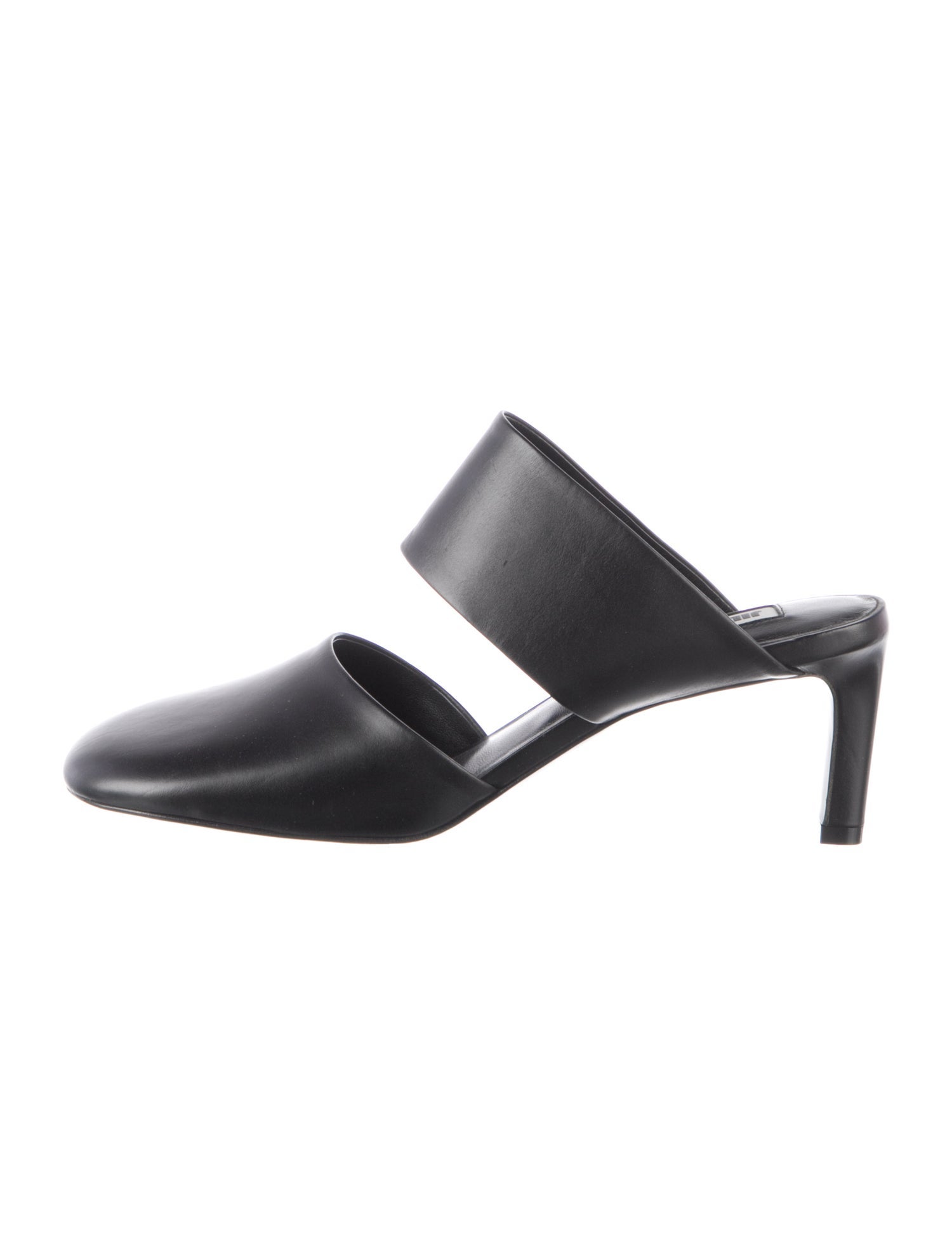 Jil Sander Leather Slides - Black Sandals, Shoes - JIL122137 | The RealReal