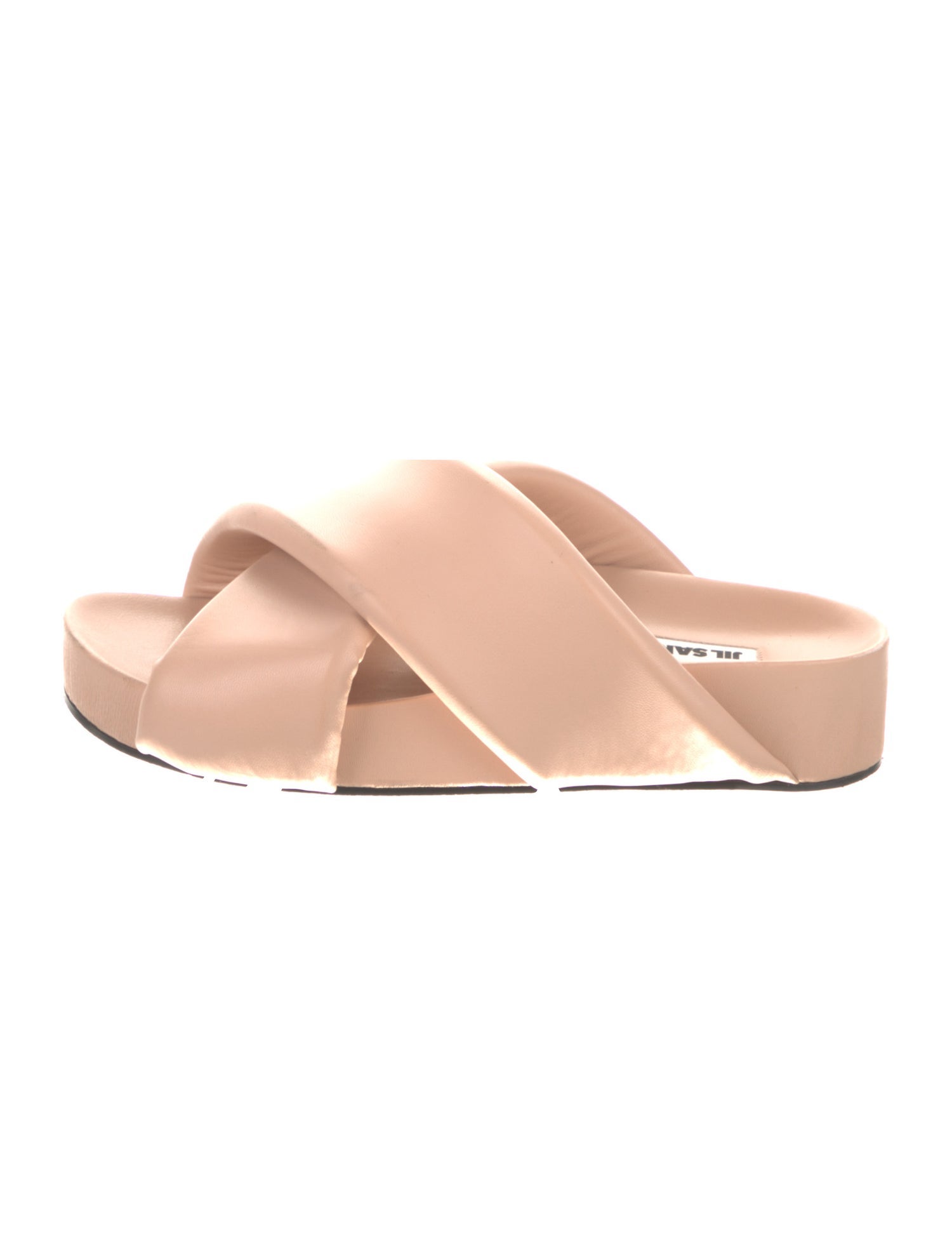 Jil Sander Leather Slides - Pink Sandals, Shoes - JIL122177 | The RealReal