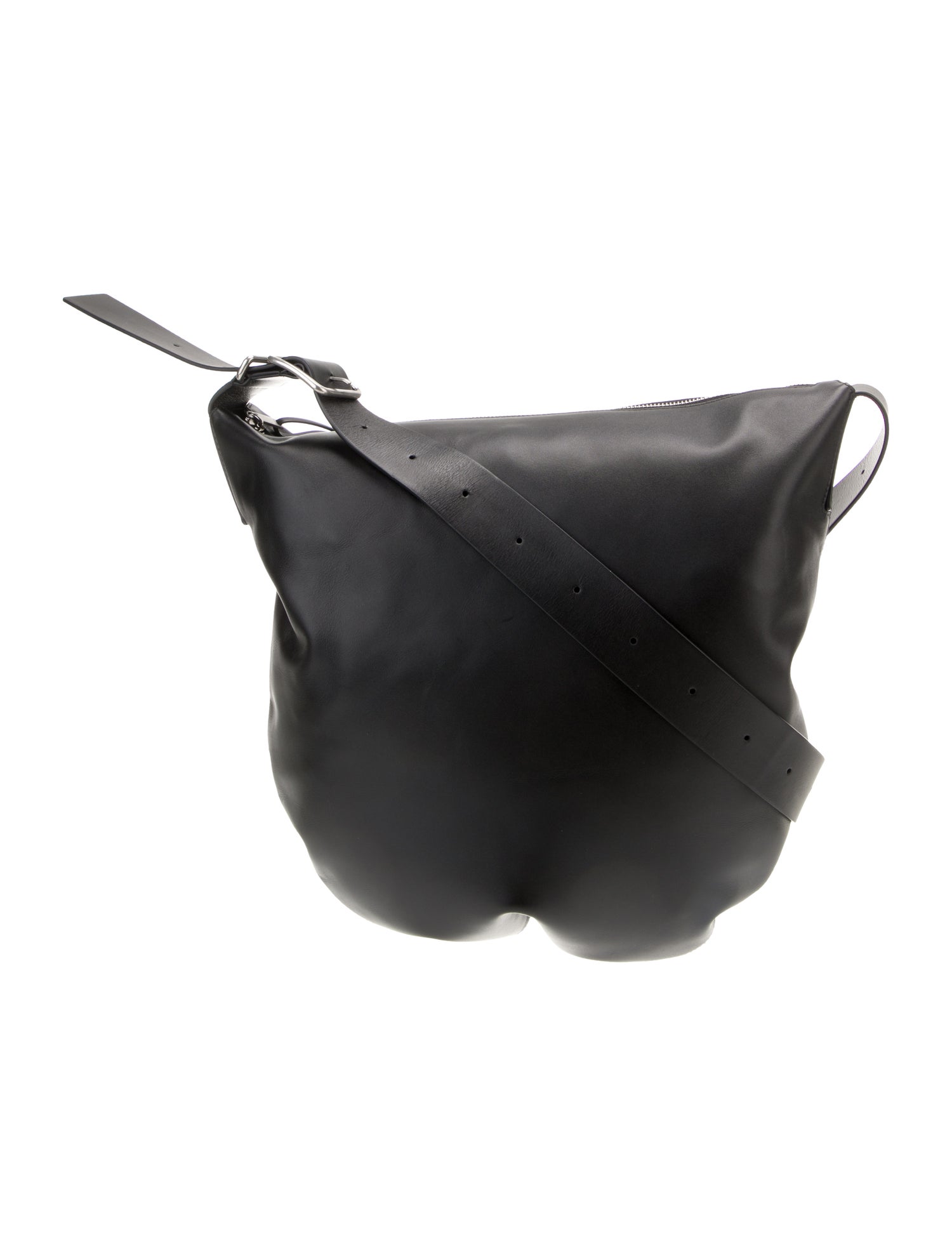Jil Sander Leather Shoulder Bag w/ Tags - Black Shoulder Bags, Handbags ...