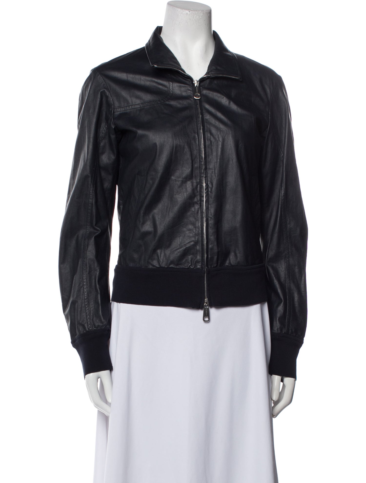 Jil Sander Vintage 2000's Biker Jacket - Blue Jackets, Clothing ...