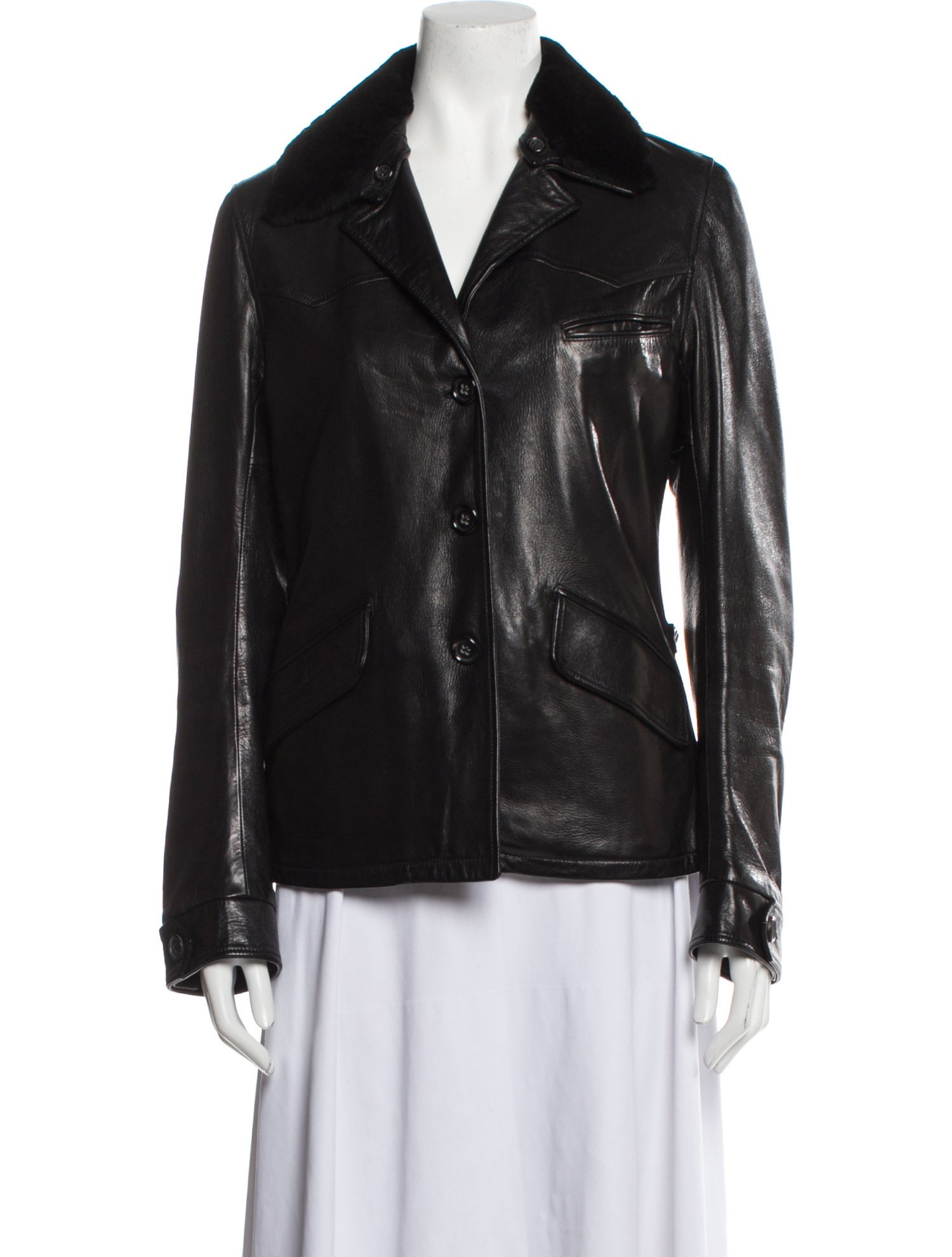 Jil Sander Biker Jacket - Black Jackets, Clothing - JIL126236 | The ...