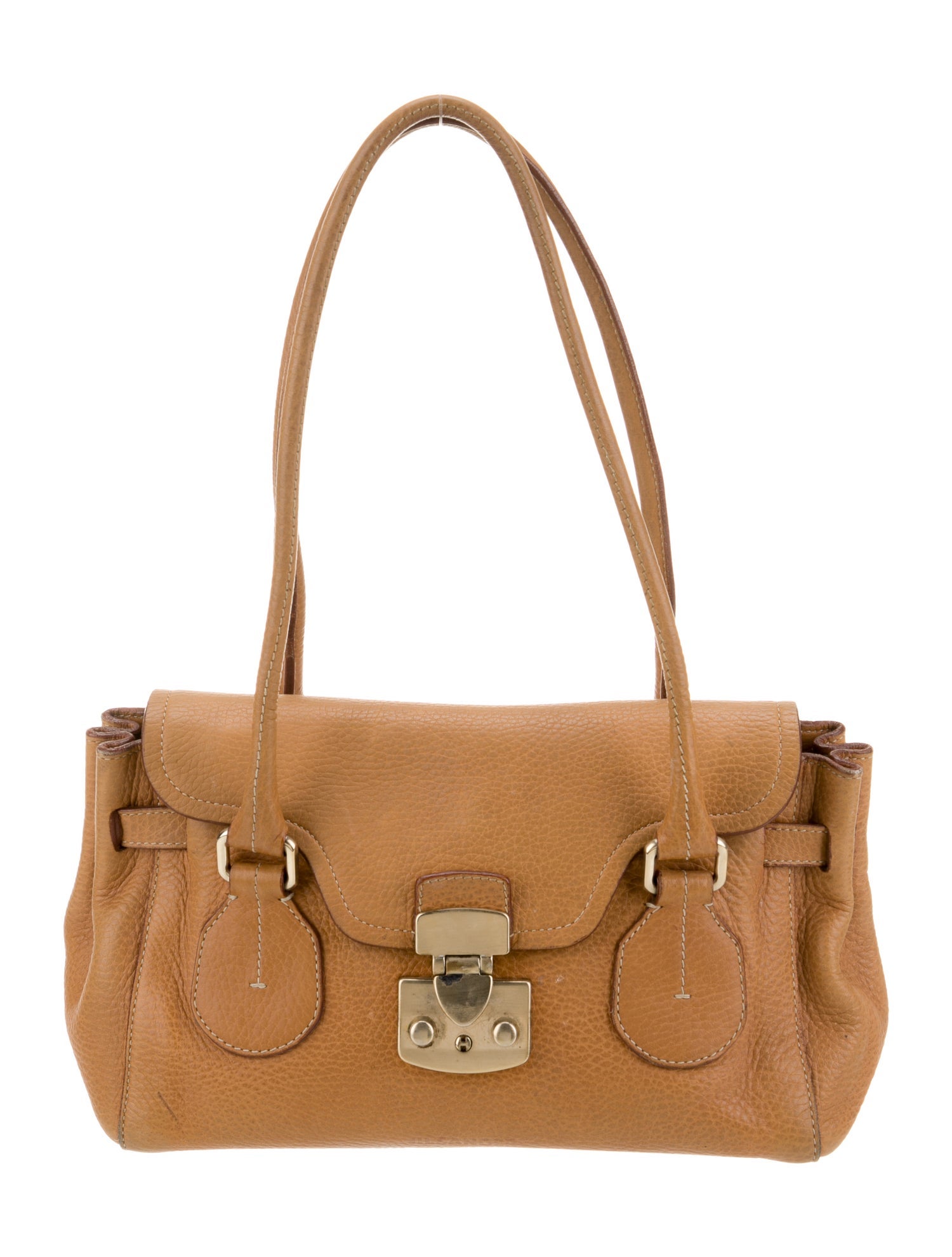 Jil Sander Leather Shoulder Bag - Brown Shoulder Bags, Handbags ...