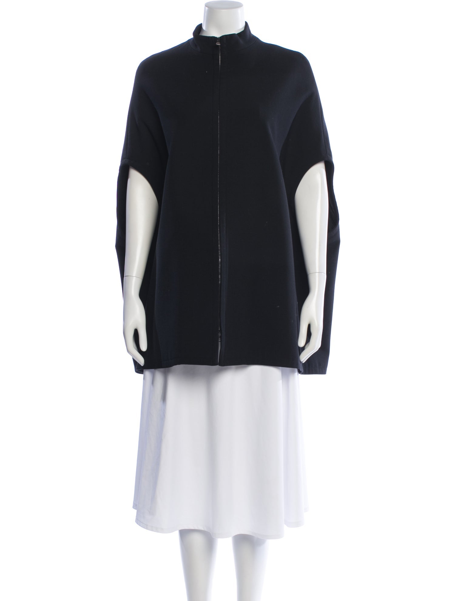 Jil Sander Navy Cape - Blue Coats, Clothing - JIL149104 | The RealReal