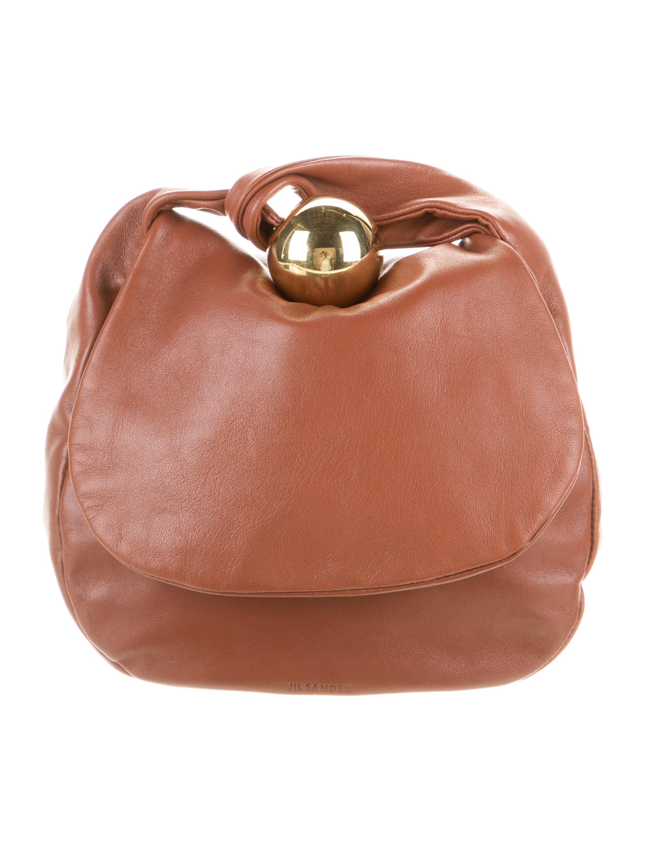 Jil Sander Leather Handle Bag - Brown Handle Bags, Handbags - JIL96422 ...