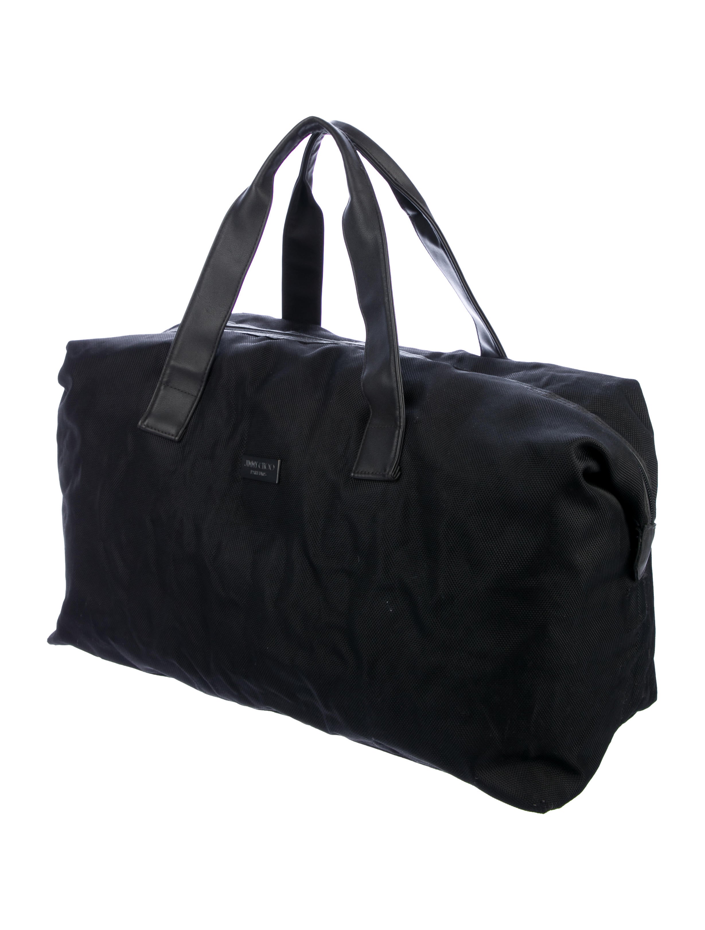 Jimmy Choo Leather-Trimmed Duffle Bag - Handbags - JIM102559 | The RealReal