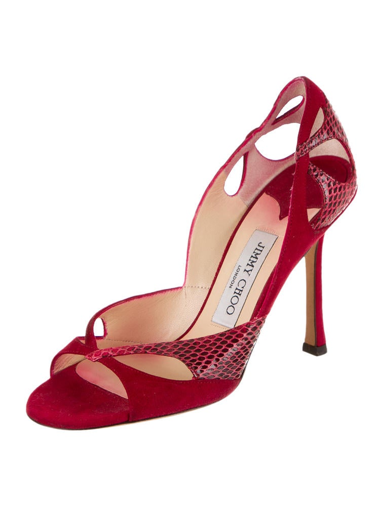 Jimmy Choo Pumps - Red Pumps, Shoes - JIM23575 | The RealReal