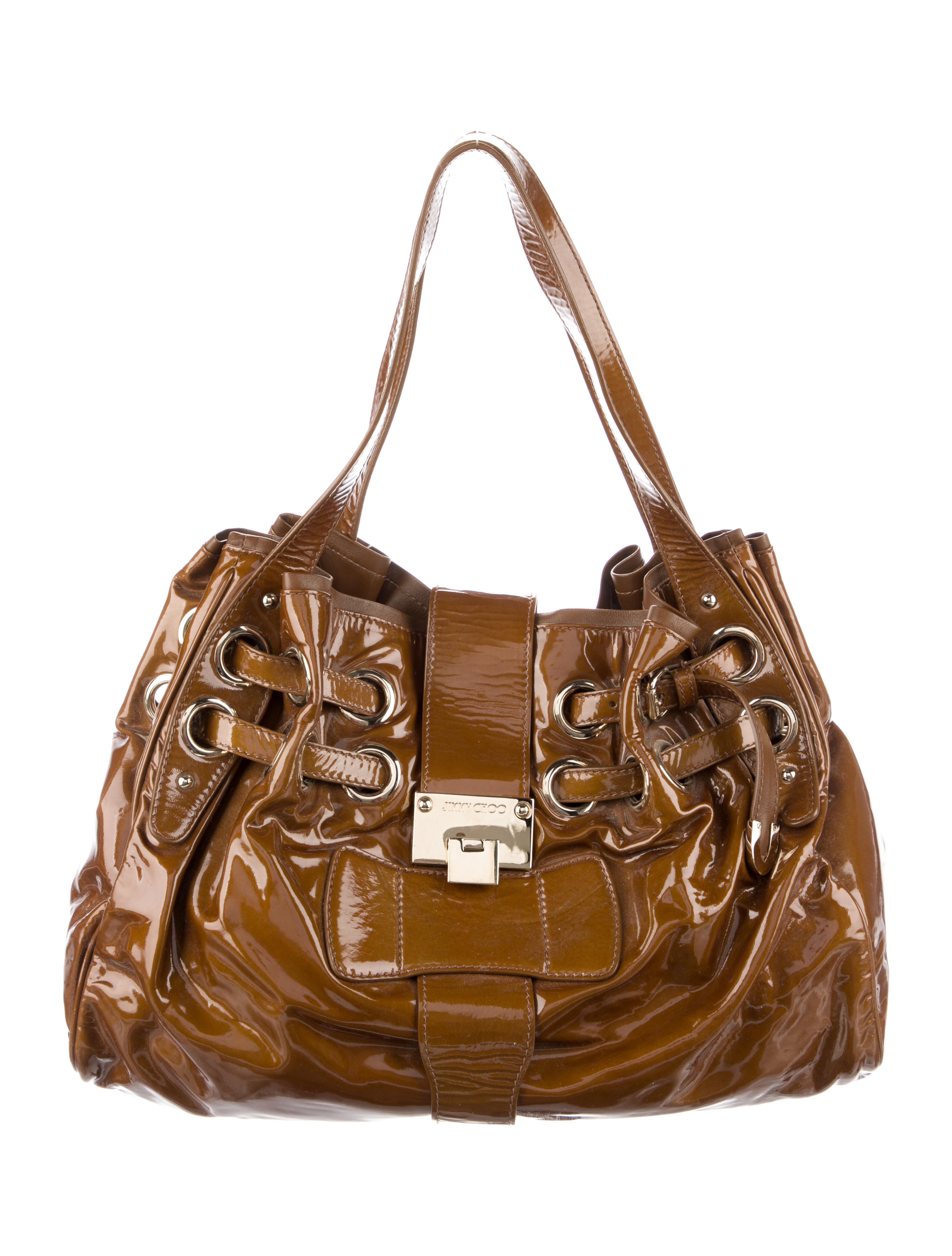 Jimmy Choo Leather Hobo Bag - Brown Hobos, Handbags - JIM122351 | The ...